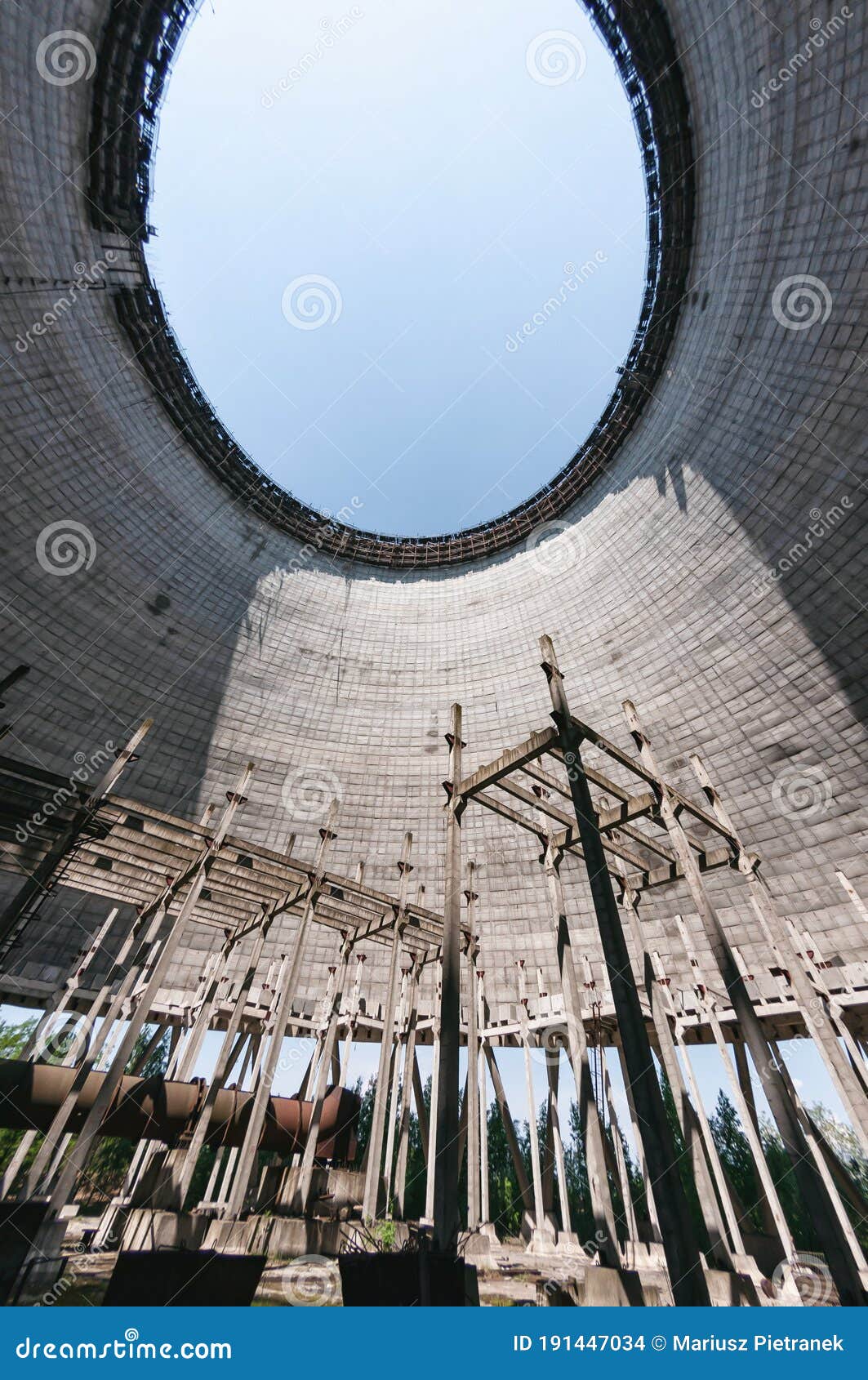 Cooling Stack of Reactors Building in Pripyat, Chernobyl Exclusion Zone ...