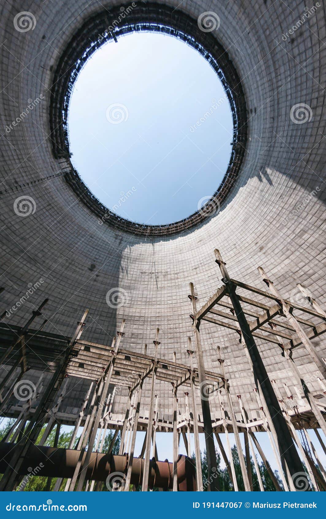 Cooling Stack of Reactors Building in Pripyat, Chernobyl Exclusion Zone ...