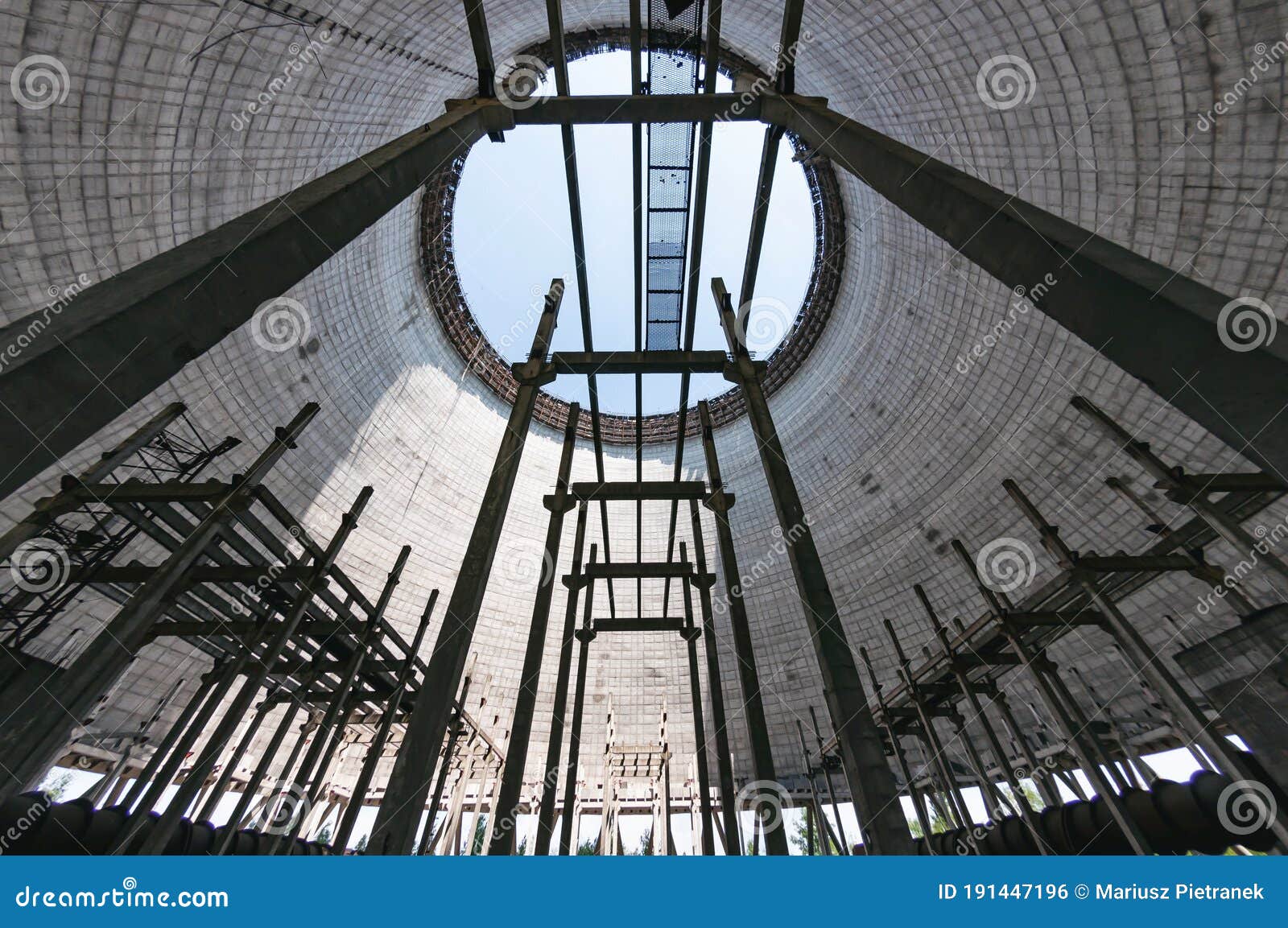 Cooling Stack of Reactors Building in Pripyat, Chernobyl Exclusion Zone ...