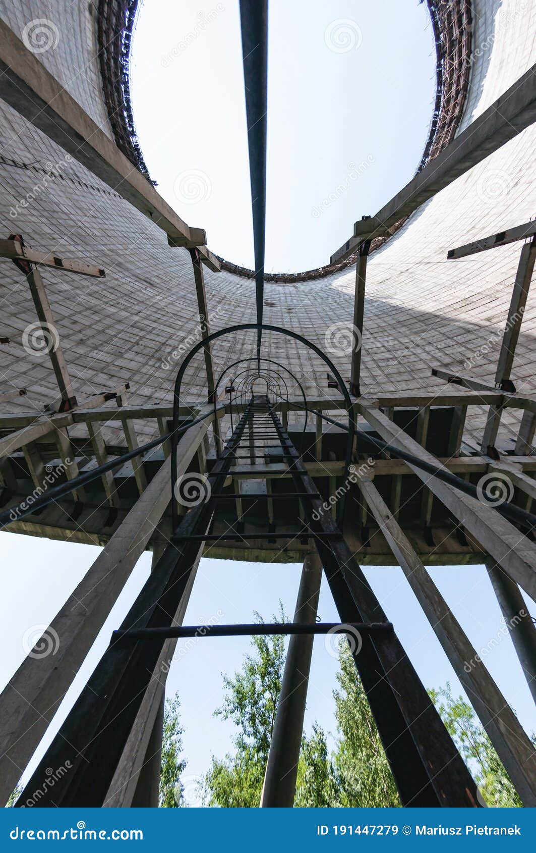Cooling Stack of Reactors Building in Pripyat, Chernobyl Exclusion Zone ...