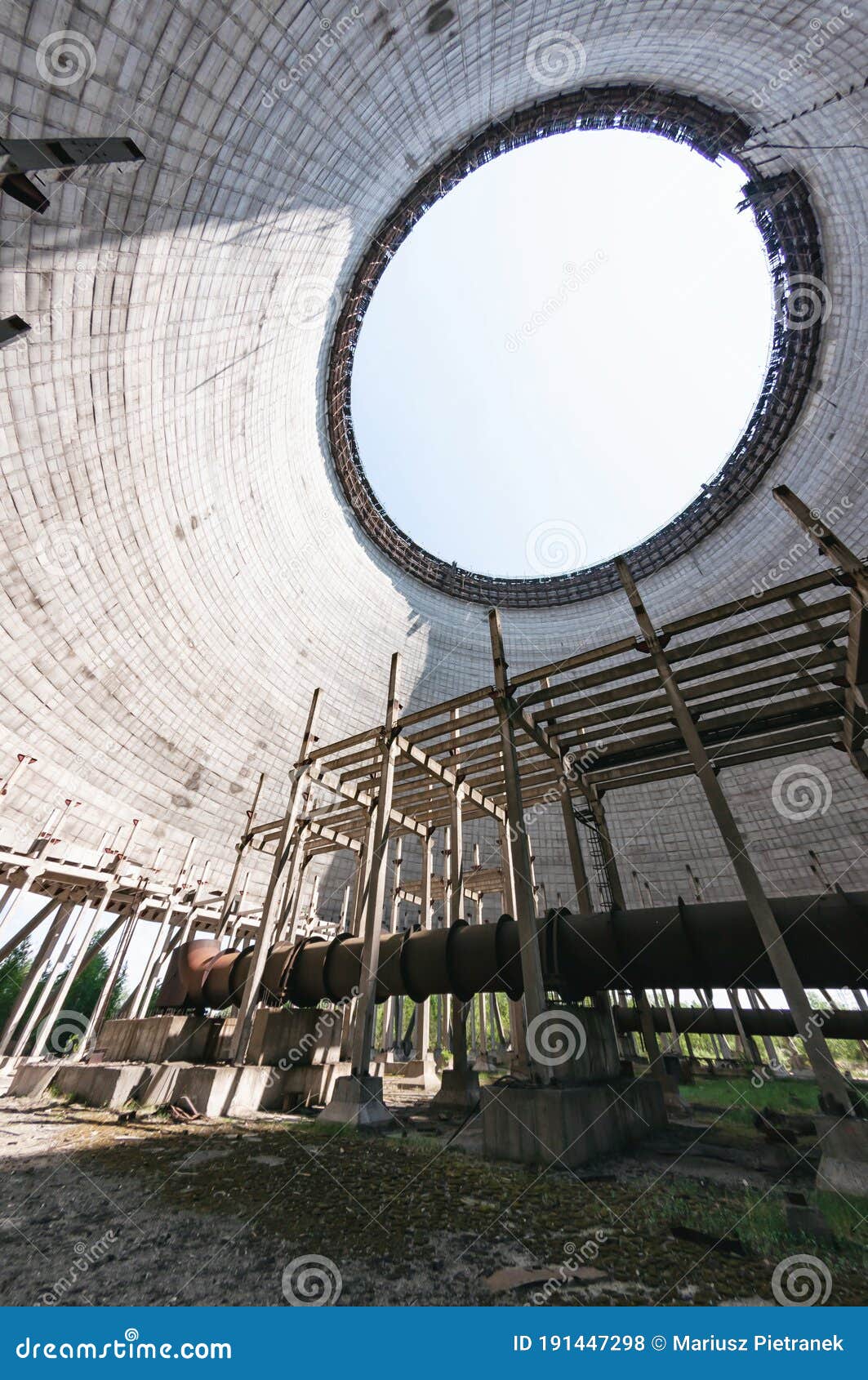 Cooling Stack of Reactors Building in Pripyat, Chernobyl Exclusion Zone ...
