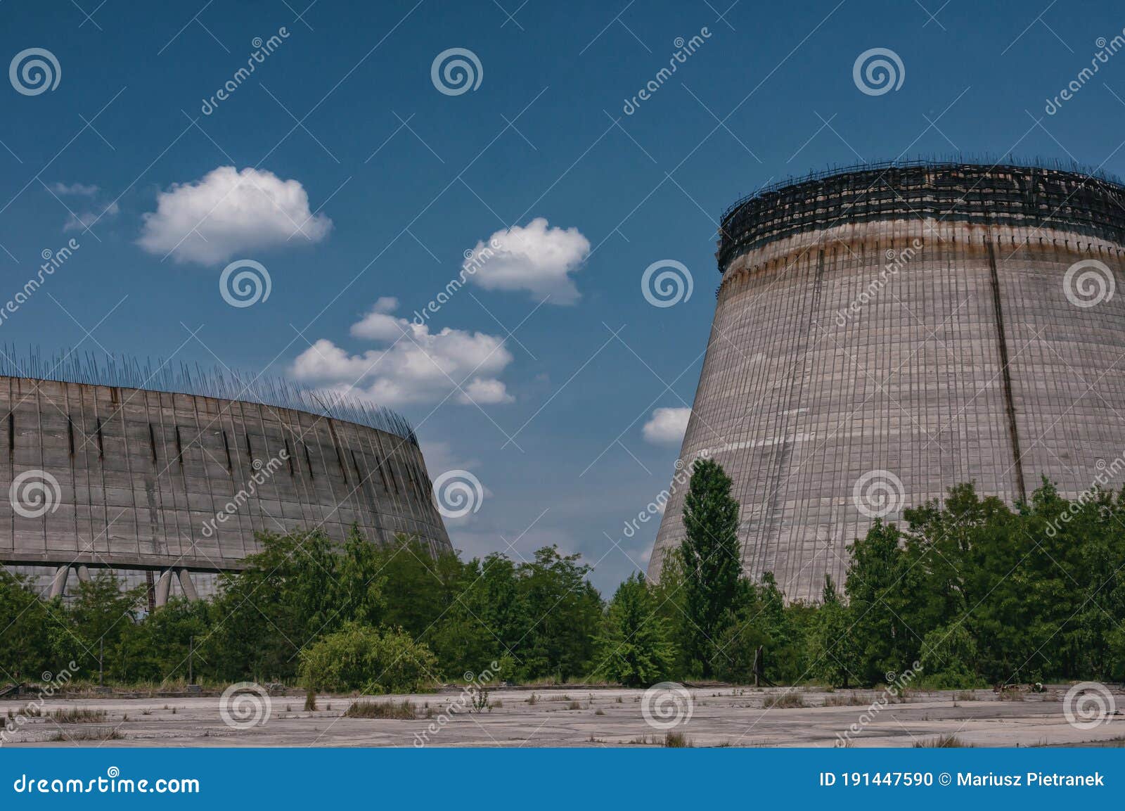 Cooling Stack of Reactors Building in Pripyat, Chernobyl Exclusion Zone ...