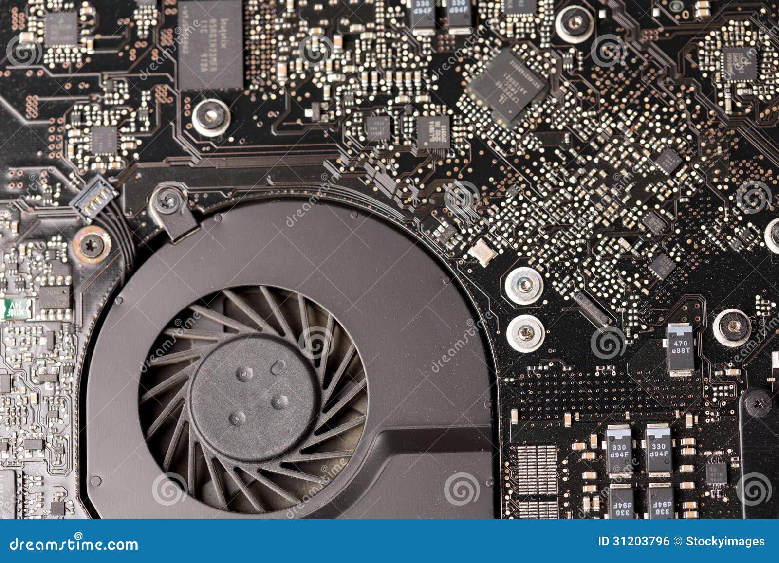 Cooling System of a Circuit Board Stock Photo - Image of main, assemble ...