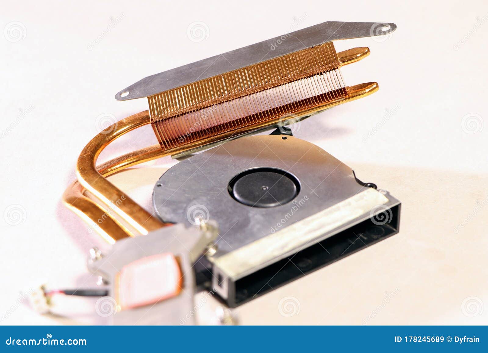 A Cooling System Of Computer. A Fan, Cooler Of Central Processing Or ...