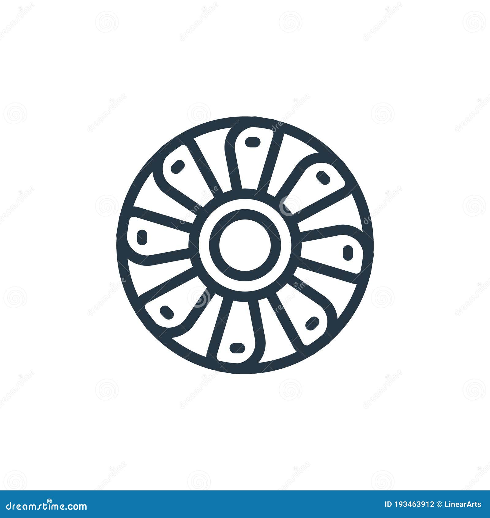 Cooling System Icon Vector from Hardware Network Concept. Thin Line ...