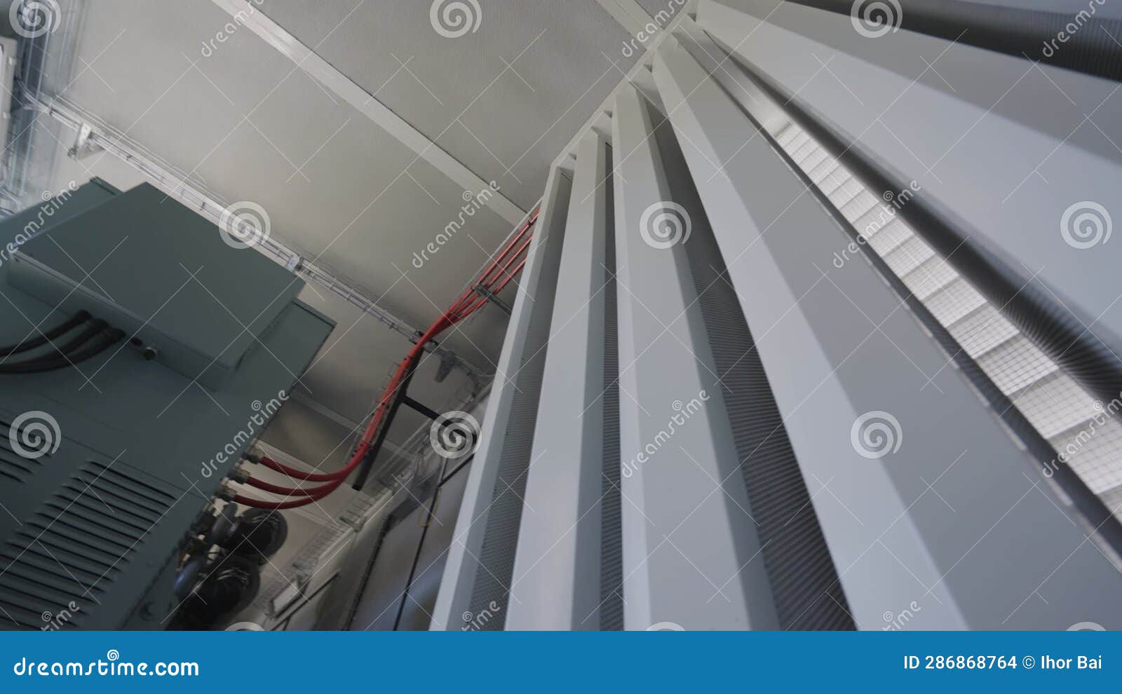 Cooling System. Industrial Diesel Generator from the Inside. Cooling ...