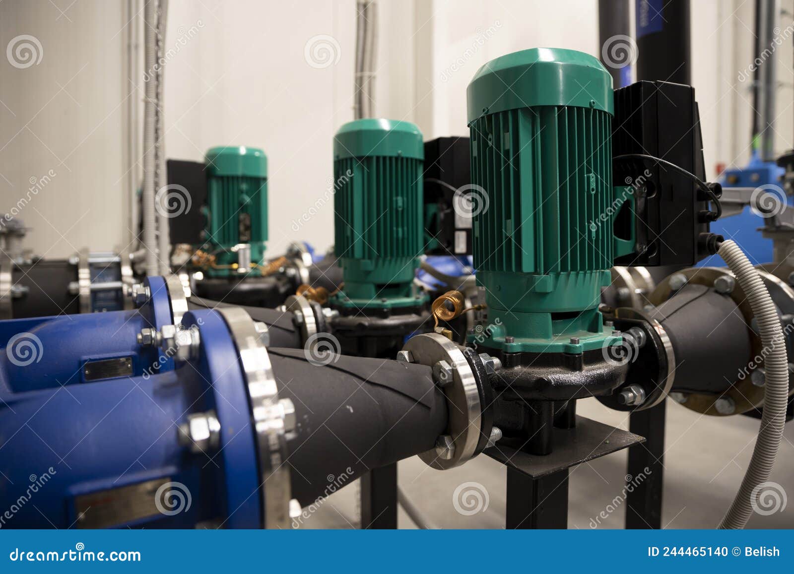 Cooling System of a Supercomputer Stock Photo - Image of condition ...