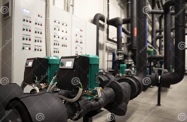 Cooling System of a Supercomputer Stock Image - Image of panel ...