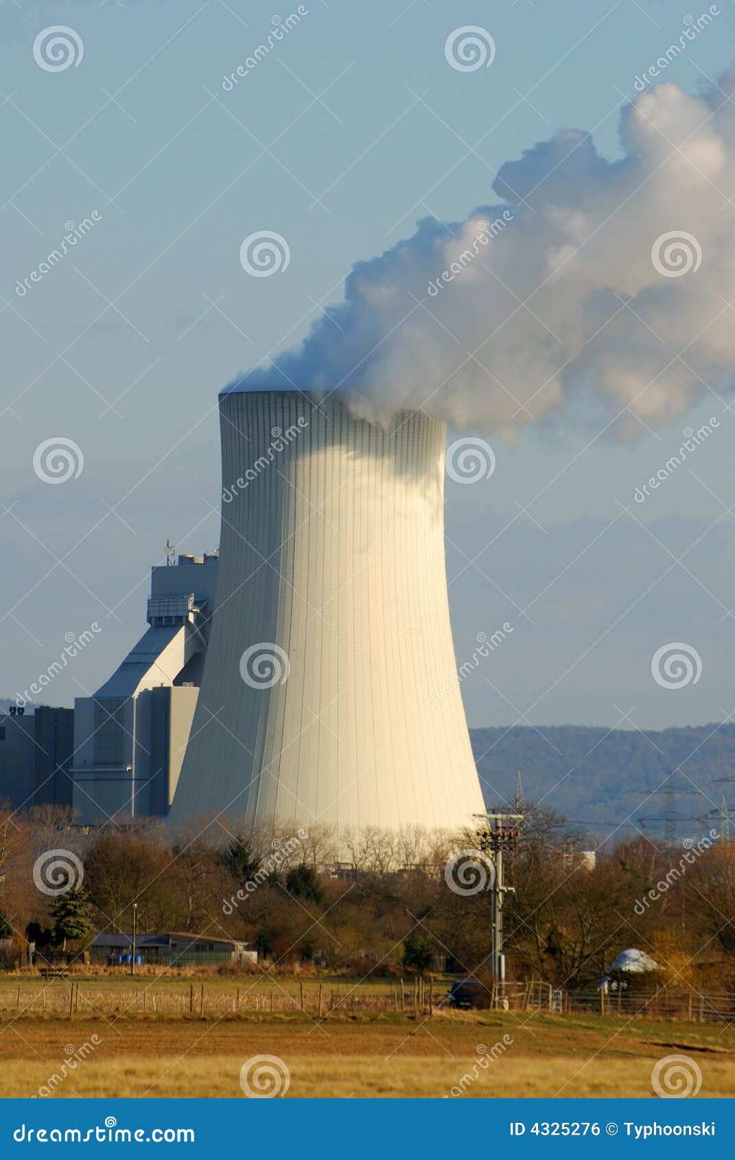 Cooling tower stock photo. Image of high, electron, cooling - 4325276