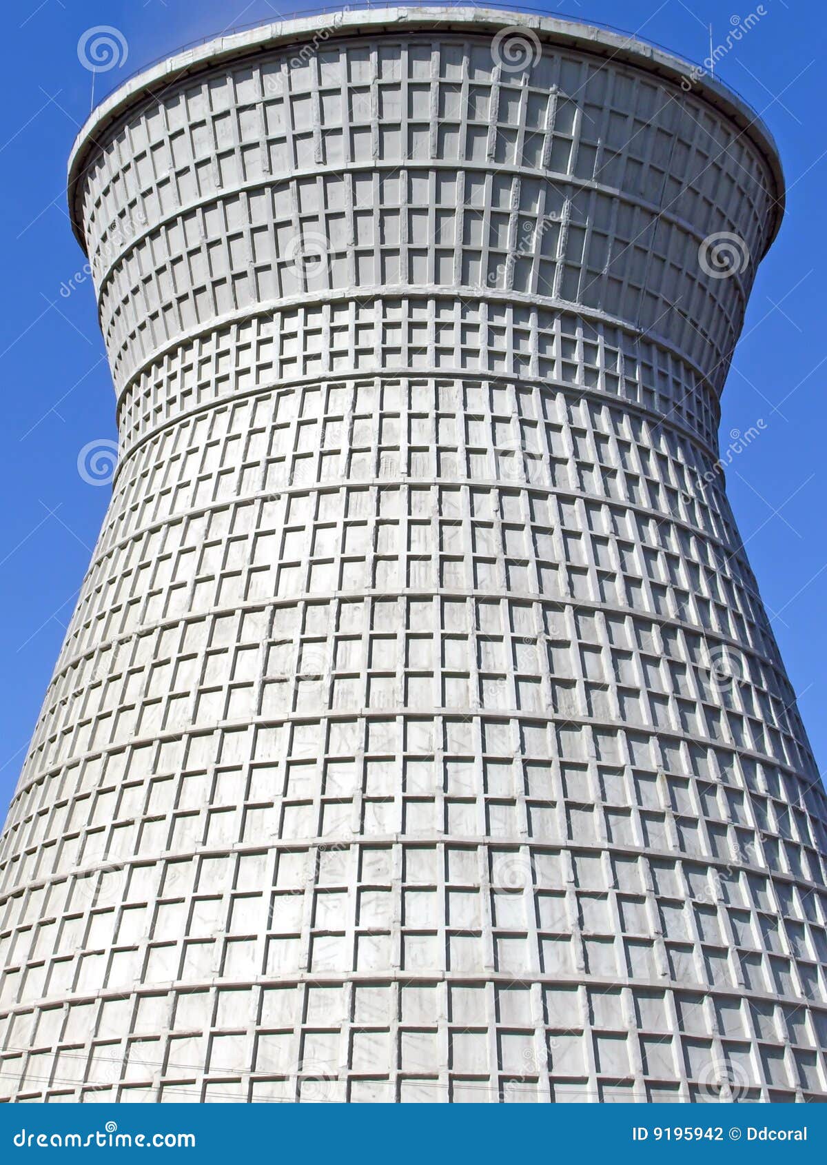 Cooling tower stock photo. Image of cooler, ecologically - 9195942