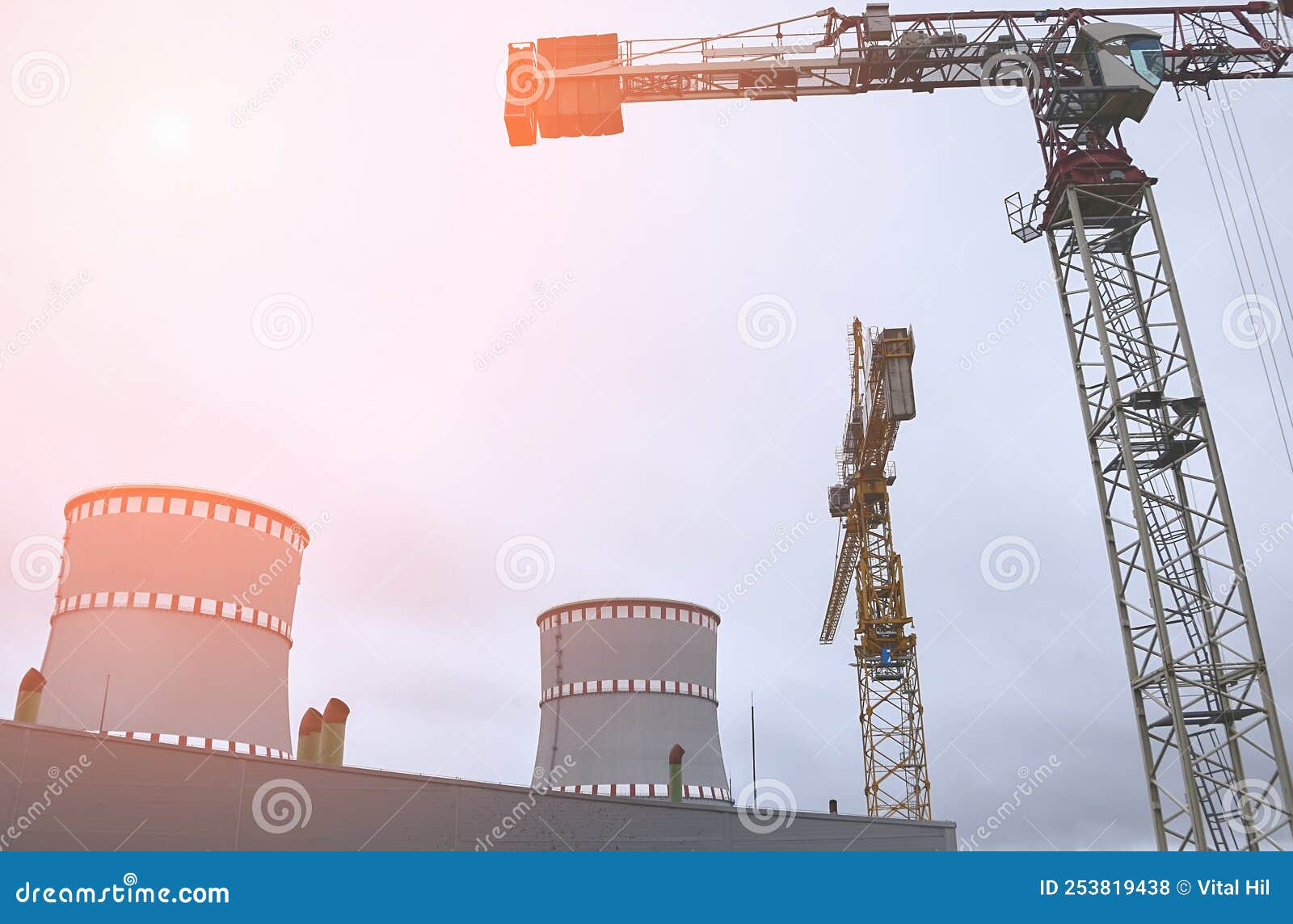Cooling Tower of an Environmentally Friendly Nuclear Power Plant Under ...