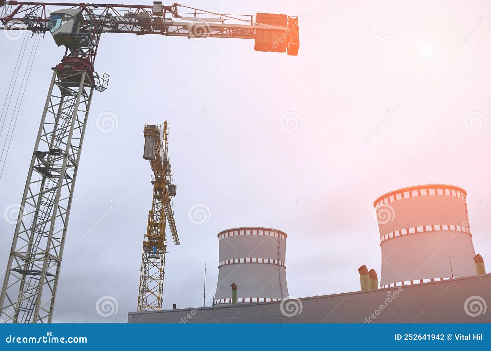 Cooling Tower of an Environmentally Friendly Nuclear Power Plant Under ...
