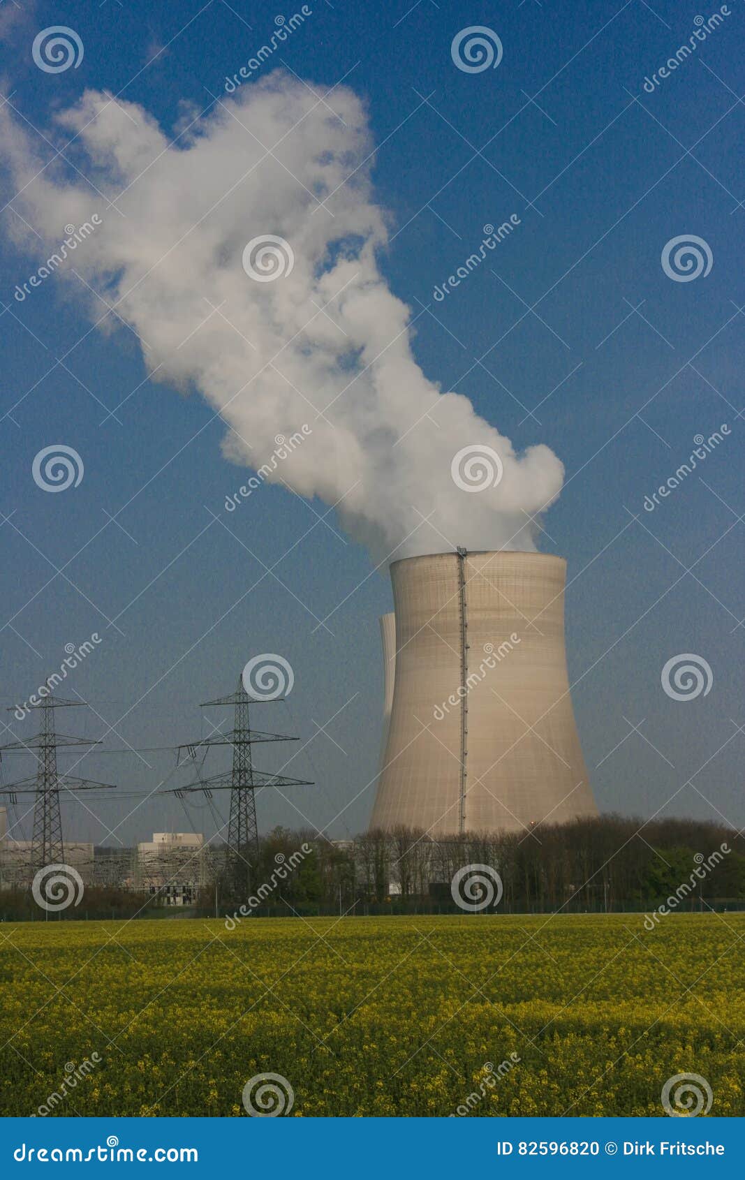 Cooling Tower Nuclear Poer Plant Stock Photo - Image of tower ...