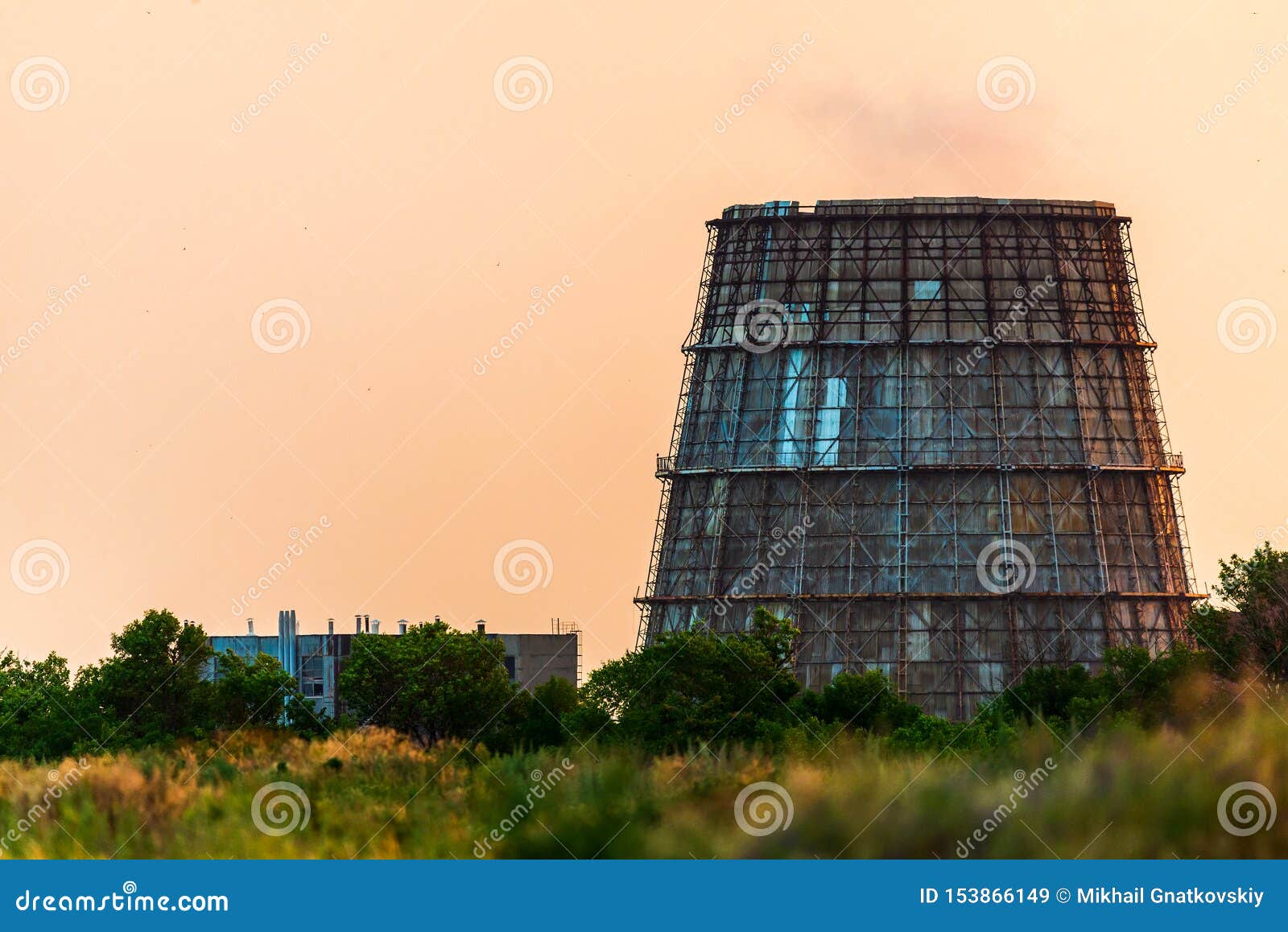 Cooling Tower of Thermal Power Plant Stock Image - Image of atmosphere ...