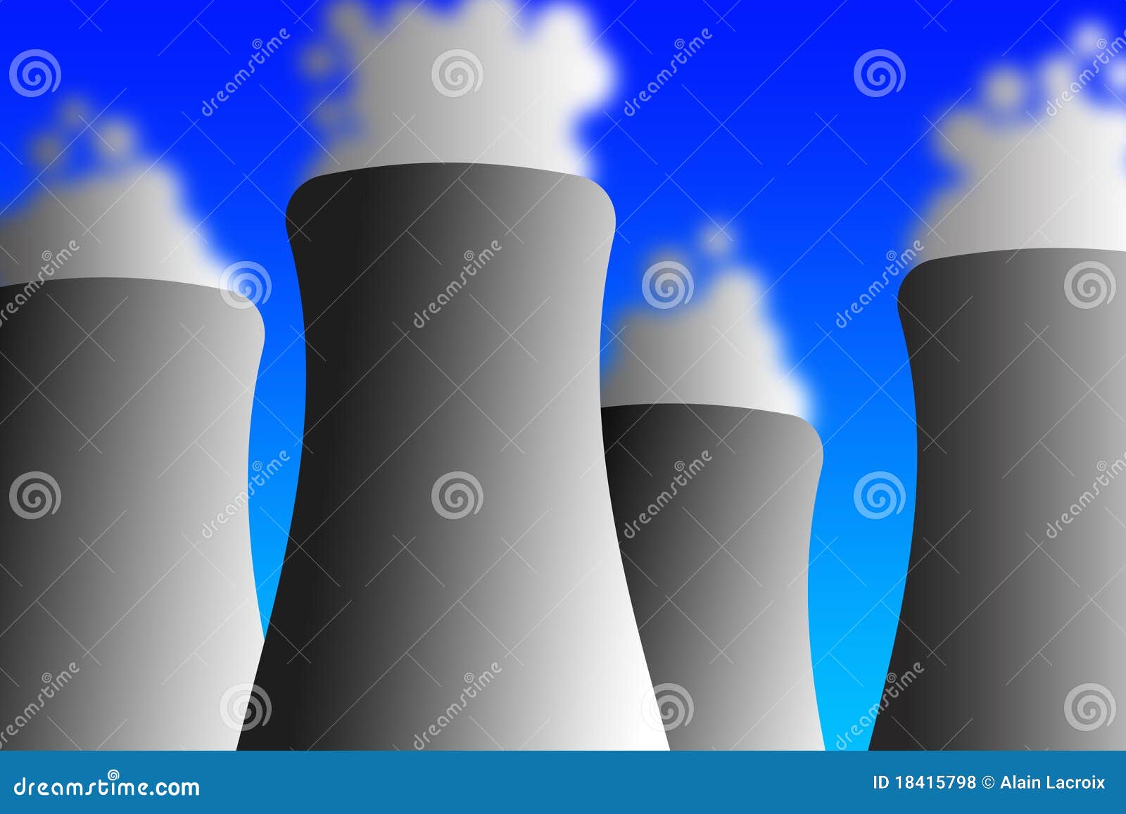 The Cooling Towers Hum Softly In The Background A Constant Reminder Of ...