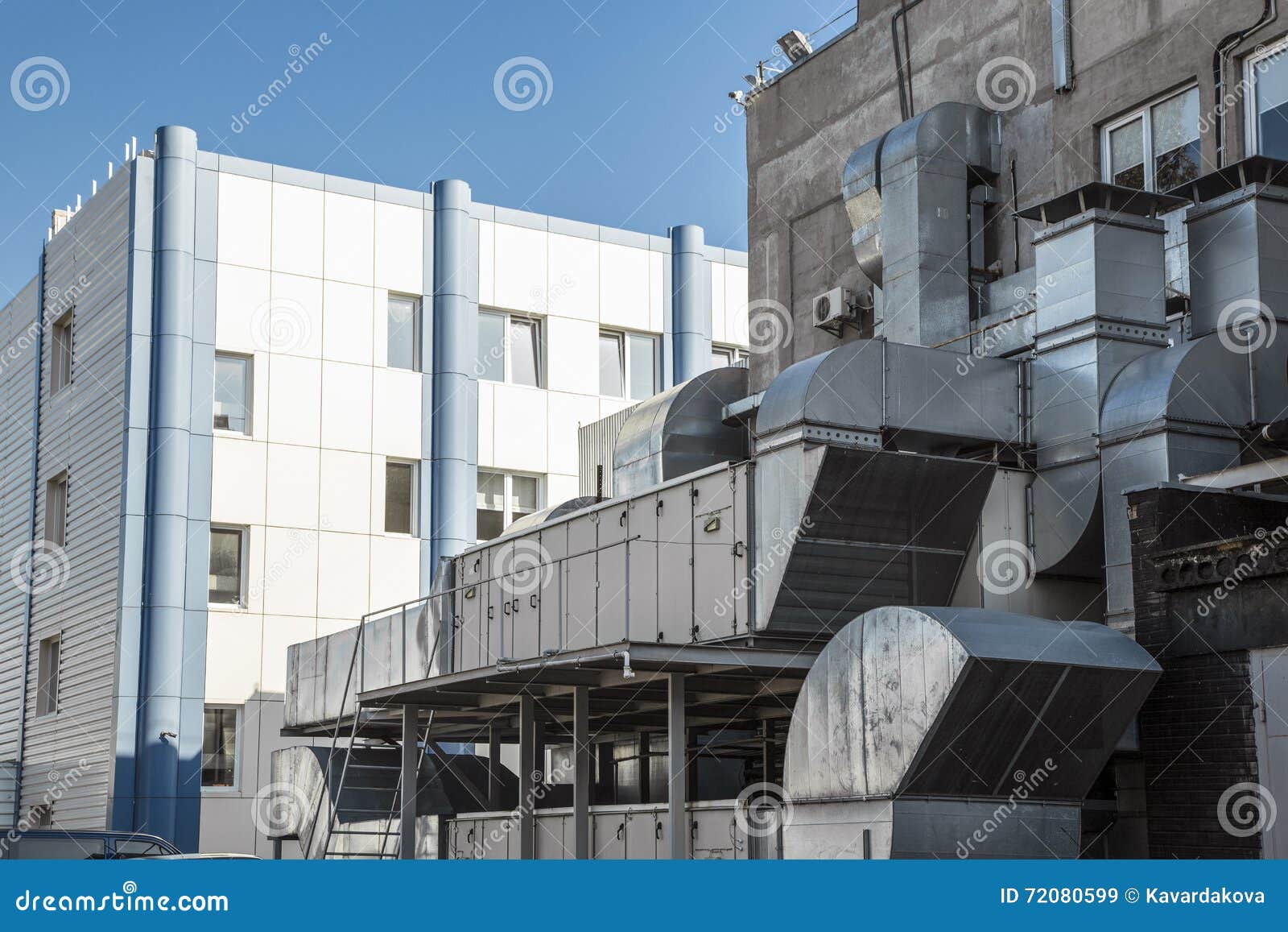 Cooling and Ventilation System on Building Stock Image - Image of ...