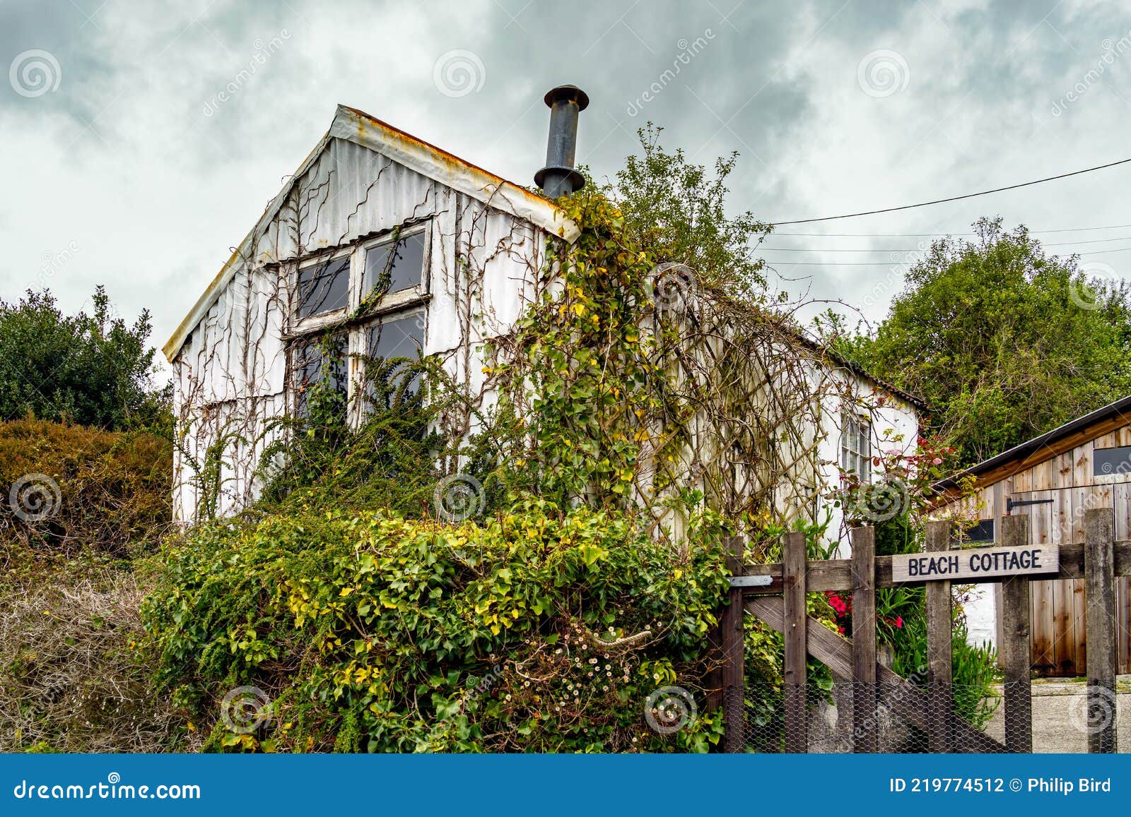 Beach Cottage in Coombe, Cornwall on May 12, 2021 Editorial Photography ...