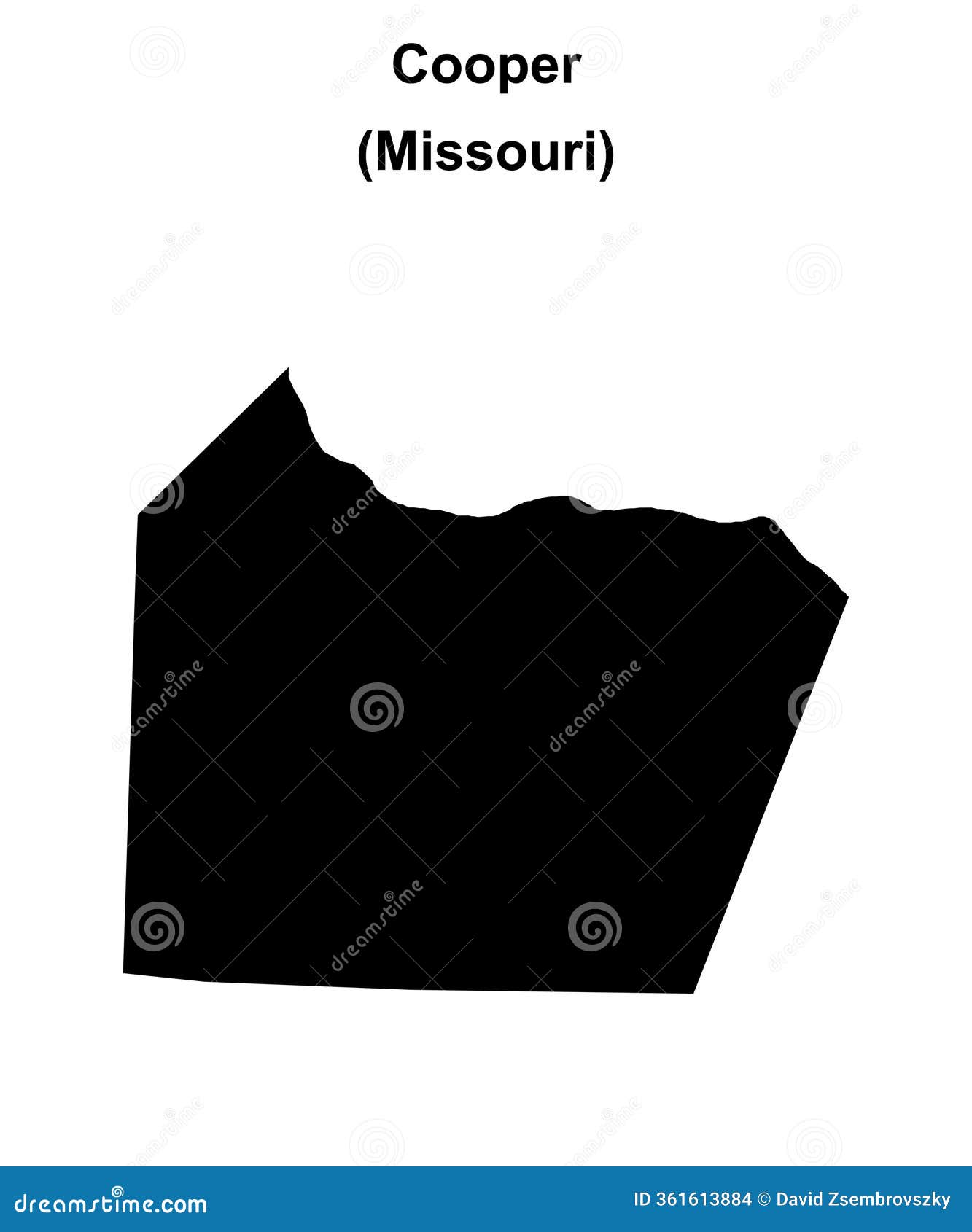 Cooper outline map stock illustration. Illustration of cooper - 361613884
