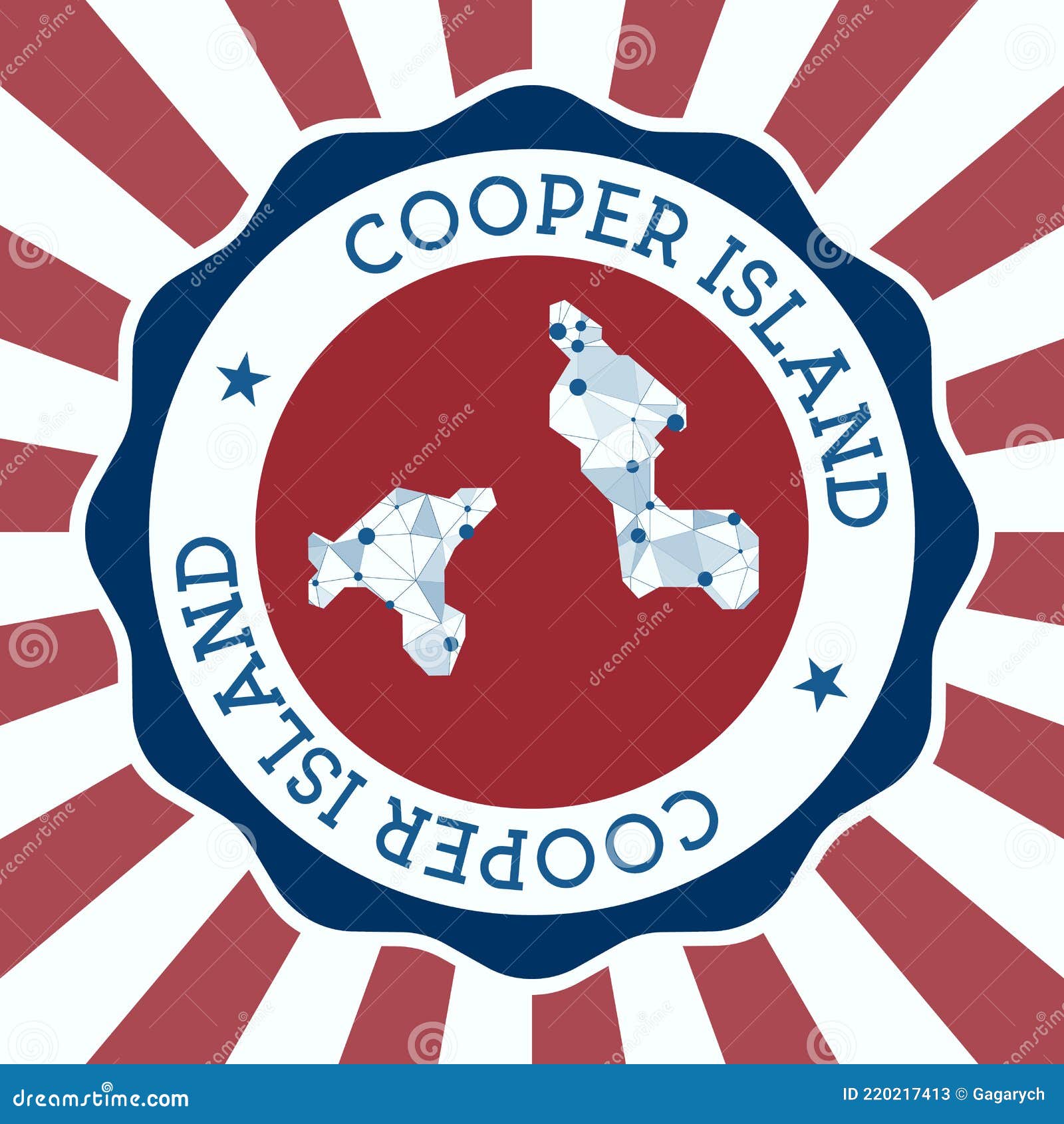 Cooper Island Badge. stock vector. Illustration of british - 220217413