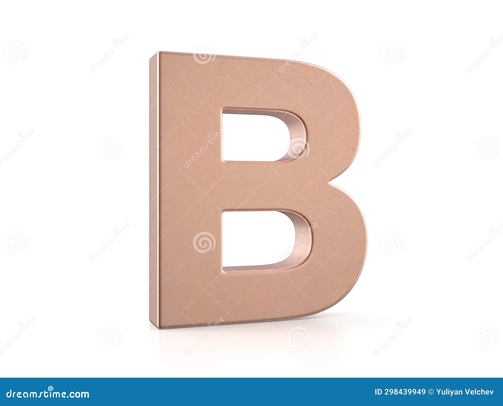 Cooper letter B stock illustration. Illustration of message - 298439949