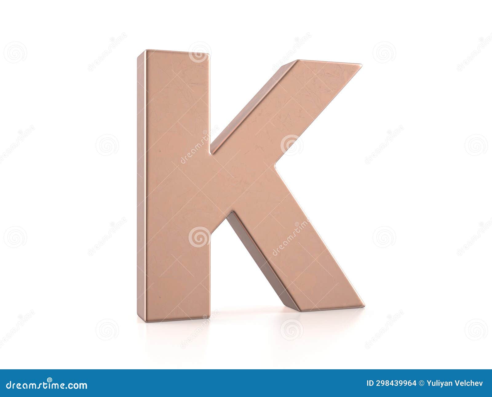 Cooper letter K stock illustration. Illustration of word - 298439964
