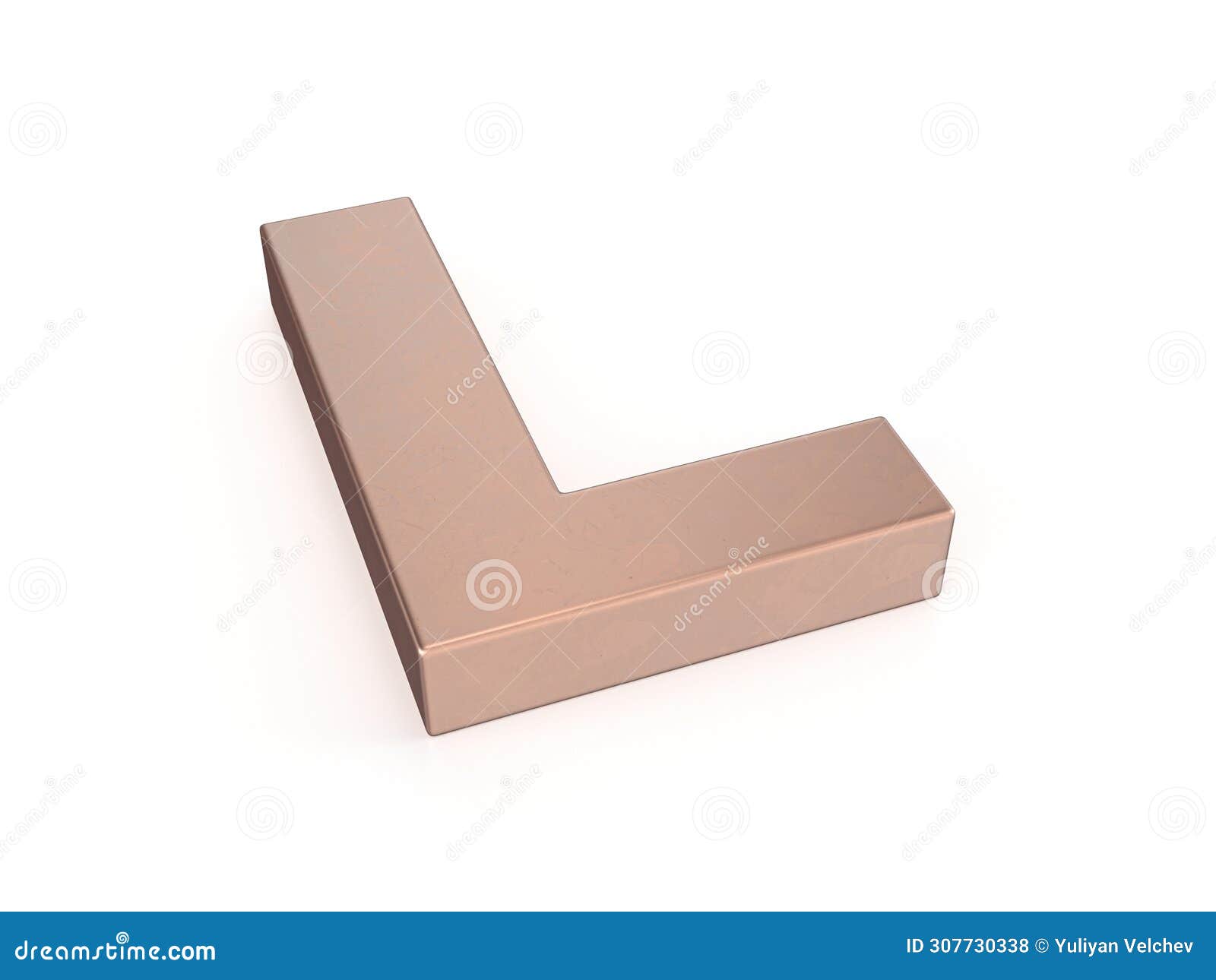 Cooper letter L stock illustration. Illustration of education - 307730338