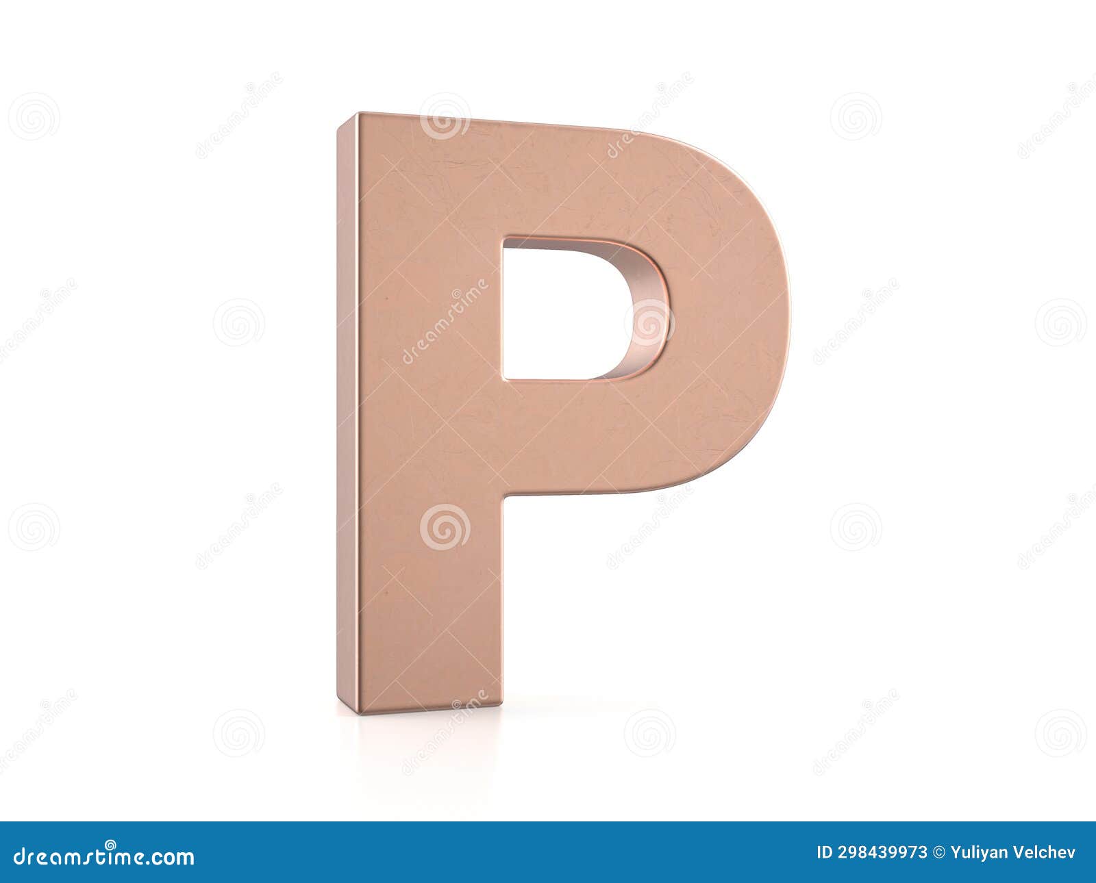 Cooper letter P stock illustration. Illustration of word - 298439973