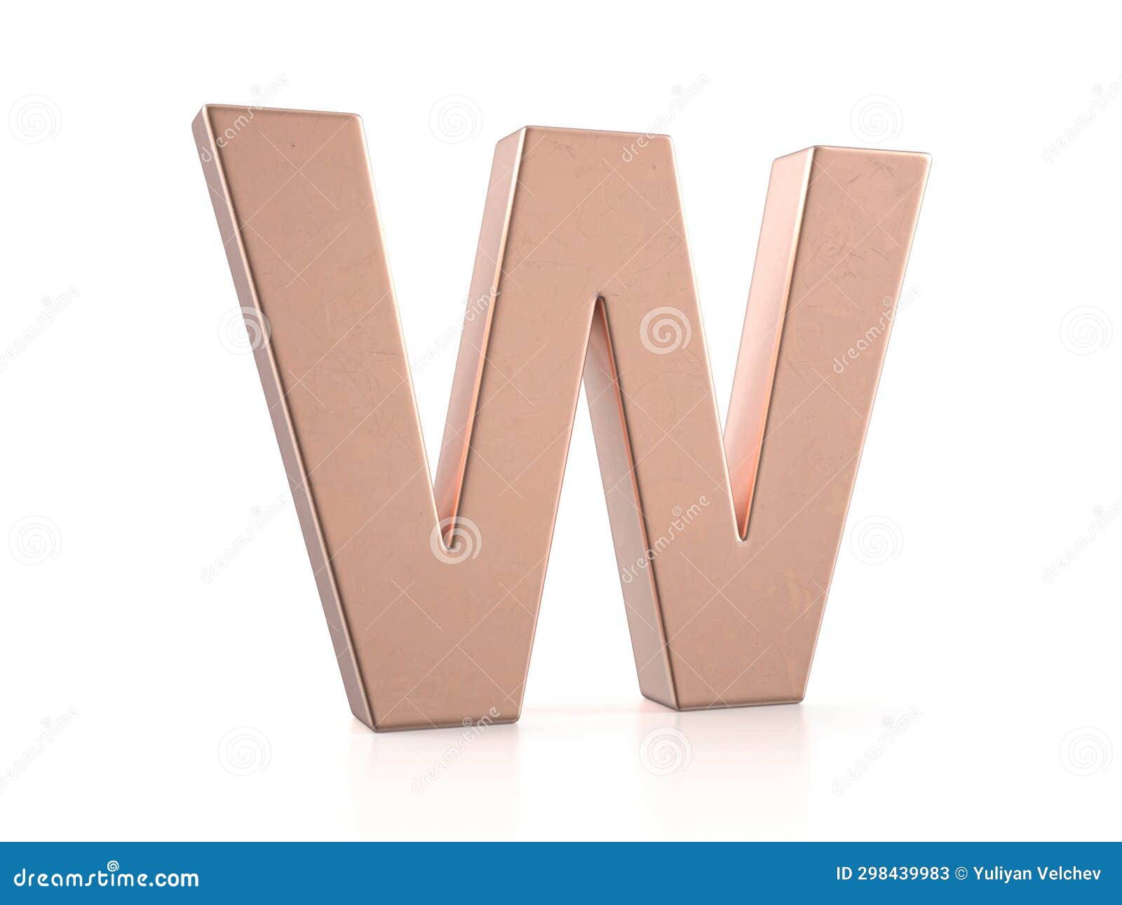 Cooper letter W stock illustration. Illustration of scratch - 298439983