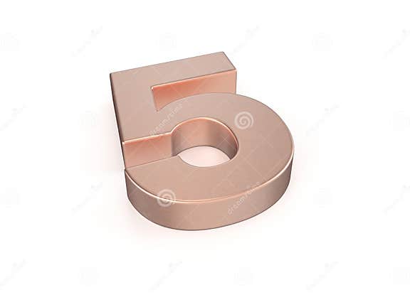 Cooper number five stock illustration. Illustration of figure - 307730395