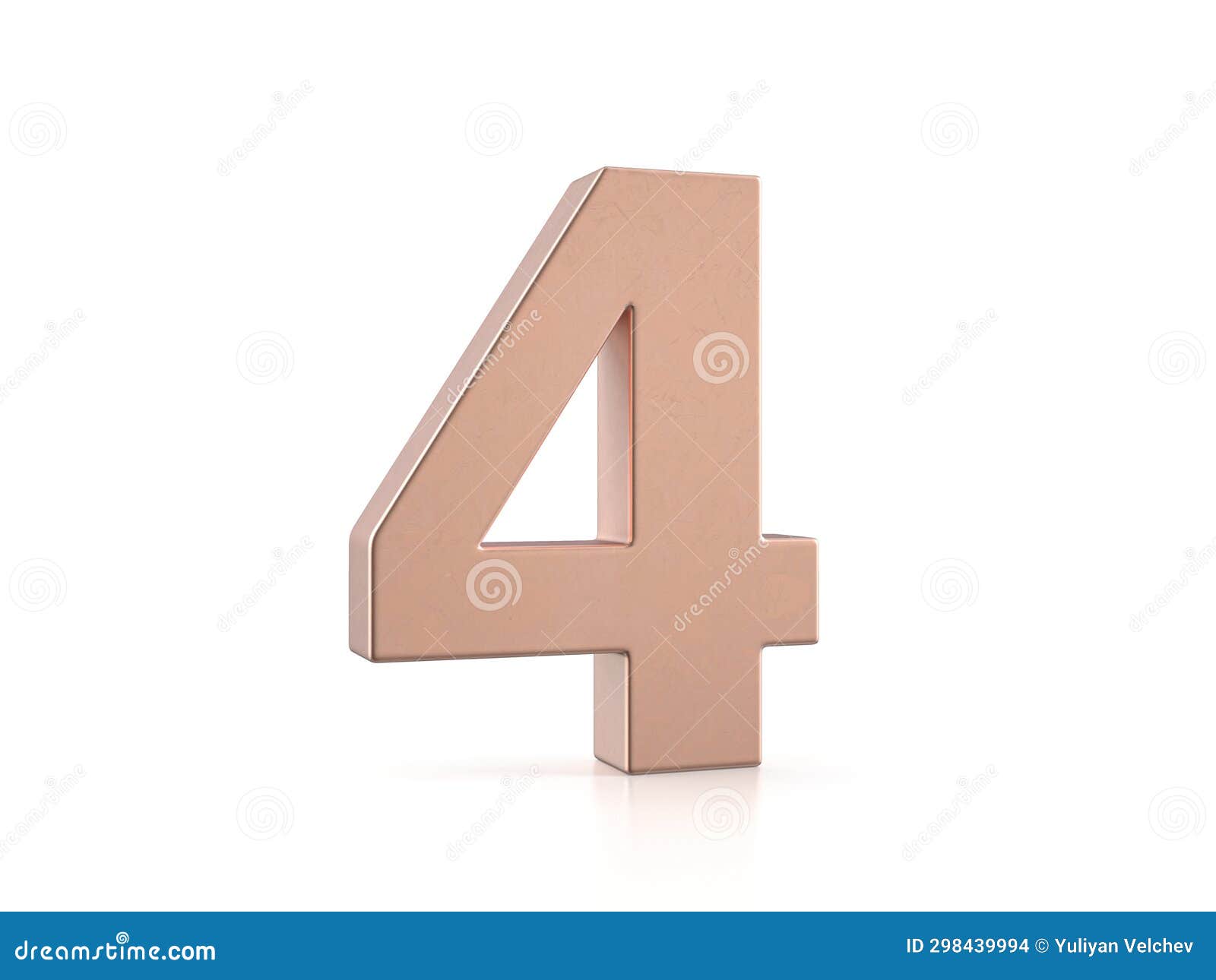 Cooper number four stock illustration. Illustration of figure - 298439994