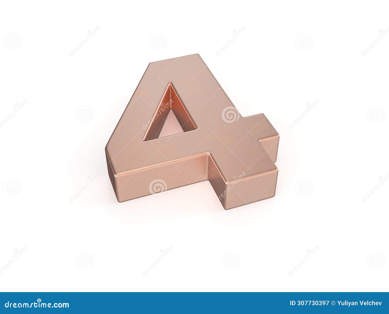 Cooper number four stock illustration. Illustration of single - 307730397