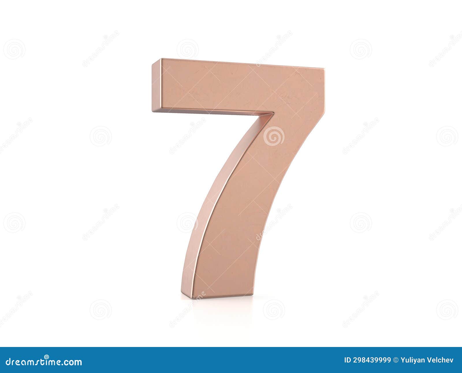 Cooper number seven stock illustration. Illustration of bright - 298439999