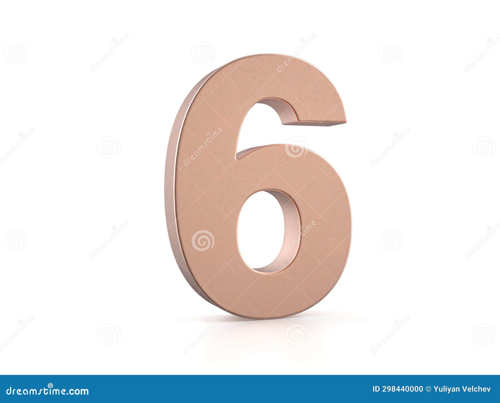 Cooper number six stock illustration. Illustration of white - 298440000