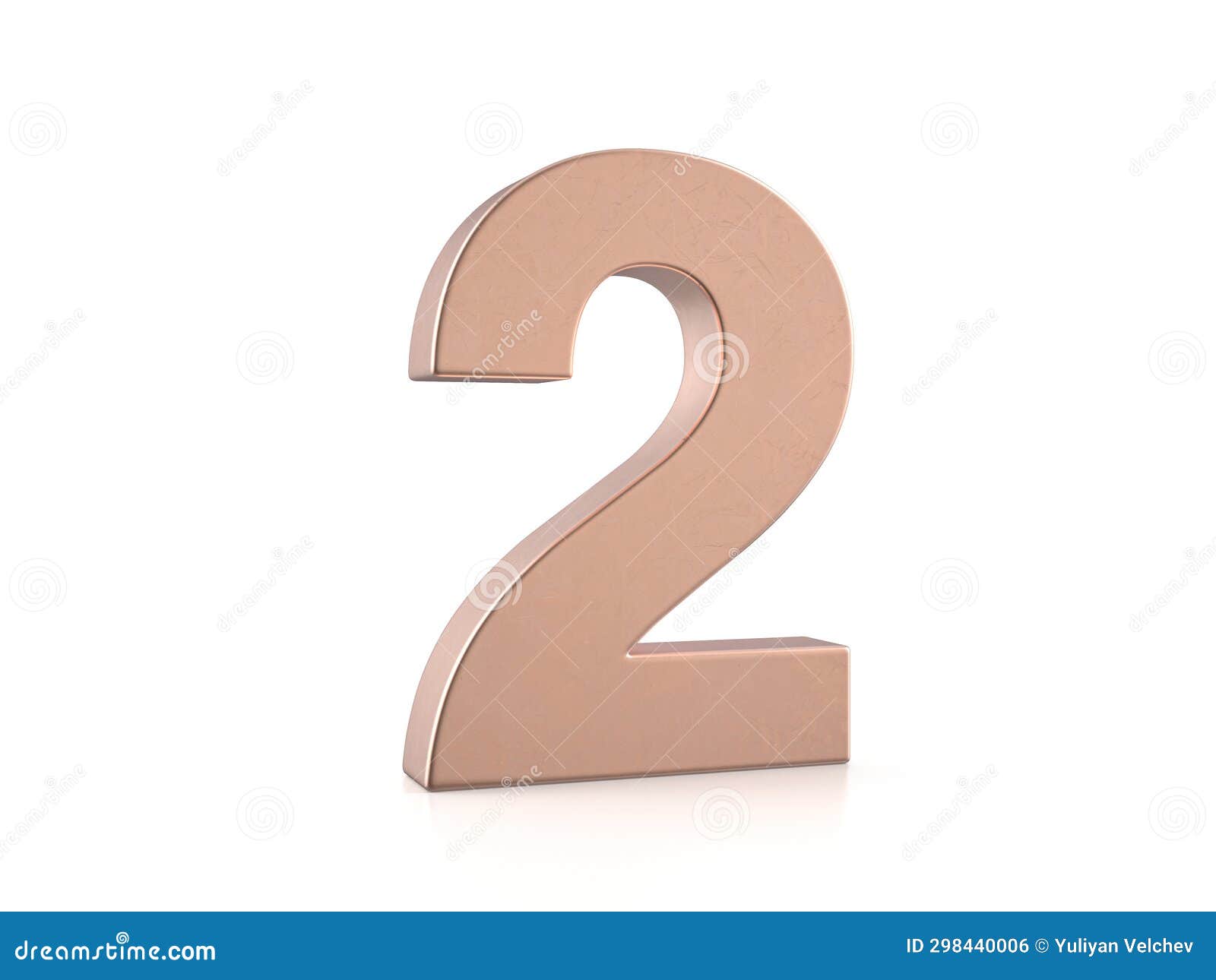 Cooper number two stock illustration. Illustration of typographic ...