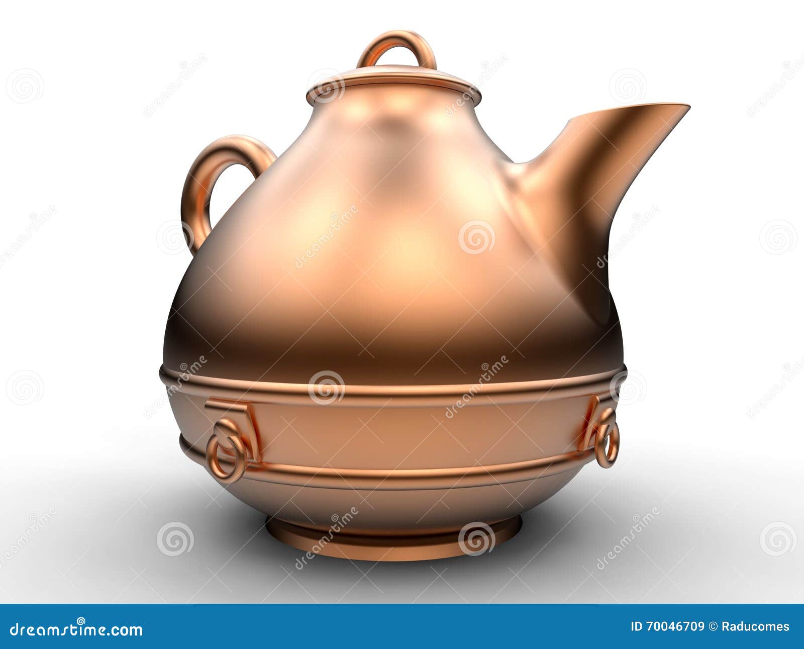 Cooper pot illustration stock illustration. Illustration of decor ...