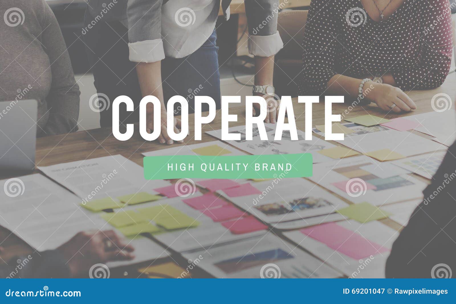Cooperate Agreement Collaboration Partnership Concept Stock Image ...