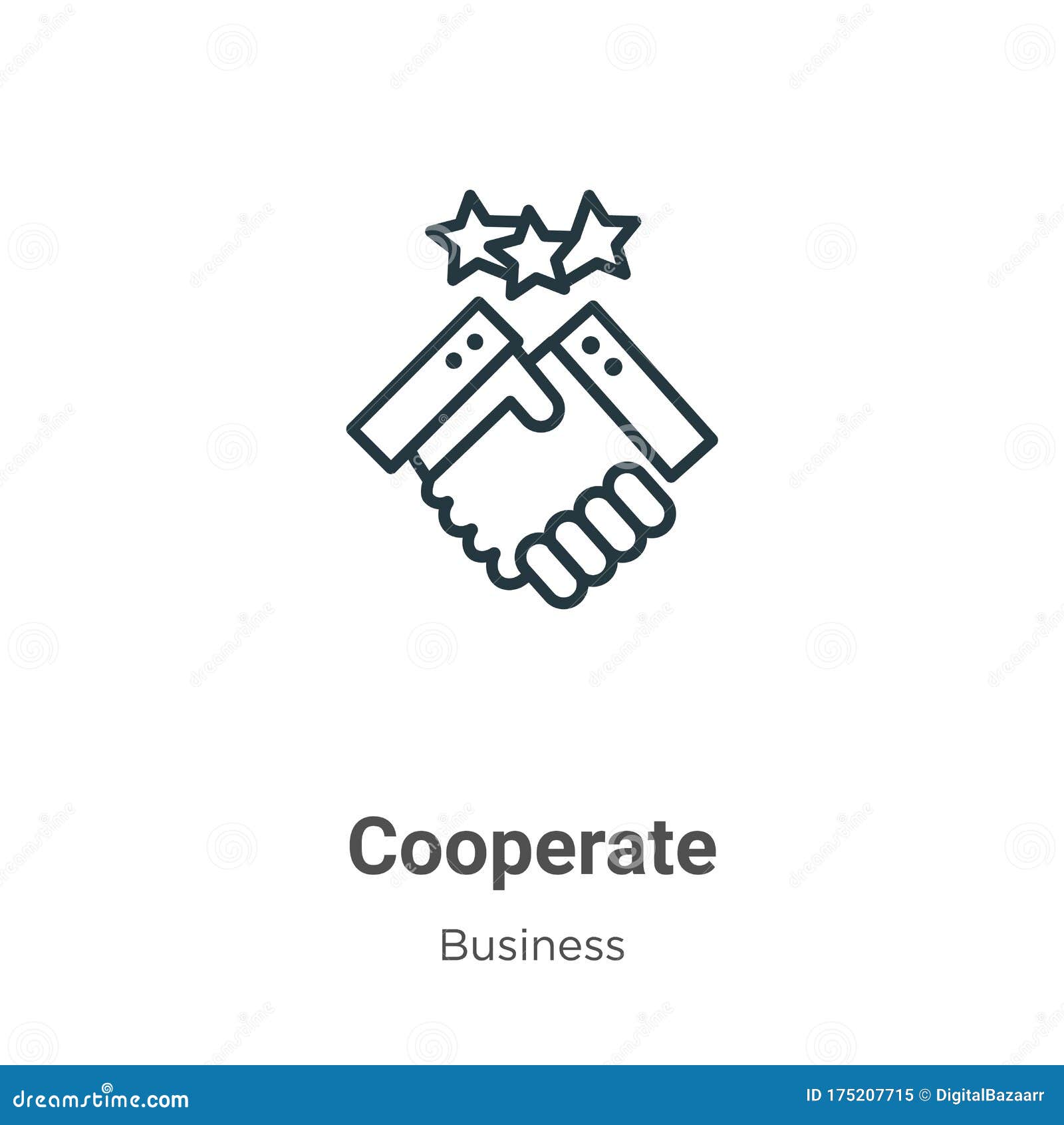 Cooperate Icon Vector Sign And Symbol Isolated On White Background ...