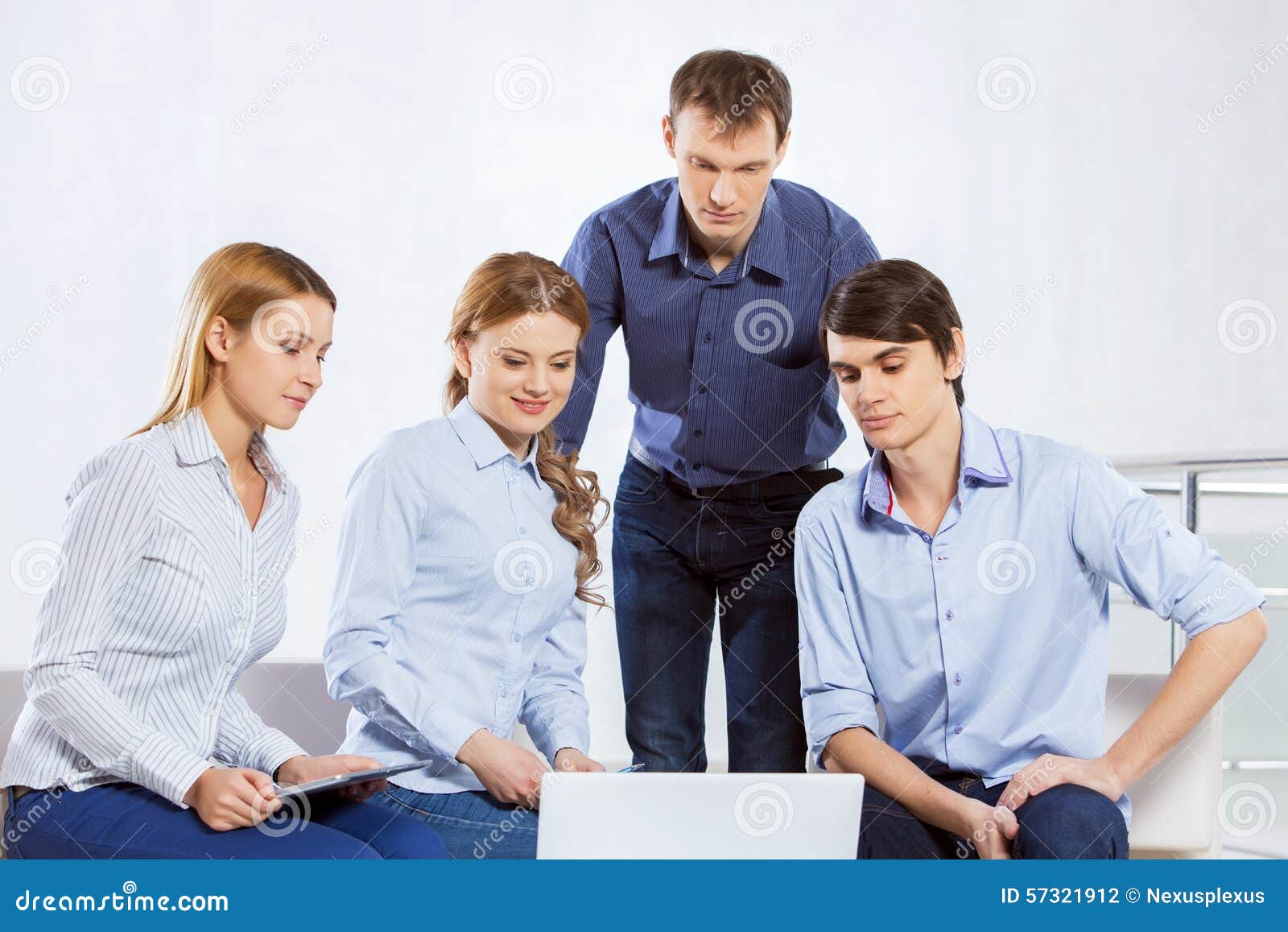 Cooperate for Productive Work Stock Photo - Image of meeting, people ...