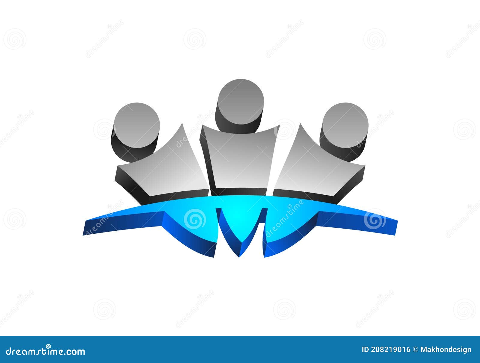 Cooperation Abstract Vector Sign, Symbol or Logo Template Stock Vector ...