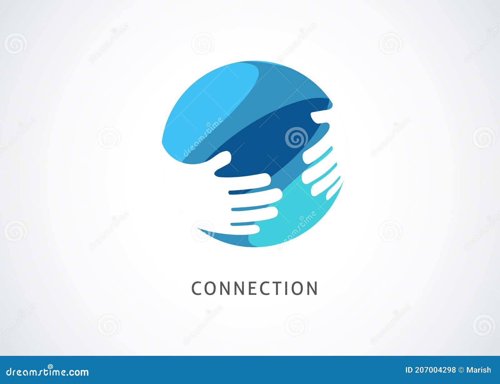 Cooperation Abstract Vector Sign, Symbol and Logo Template. Handshake ...