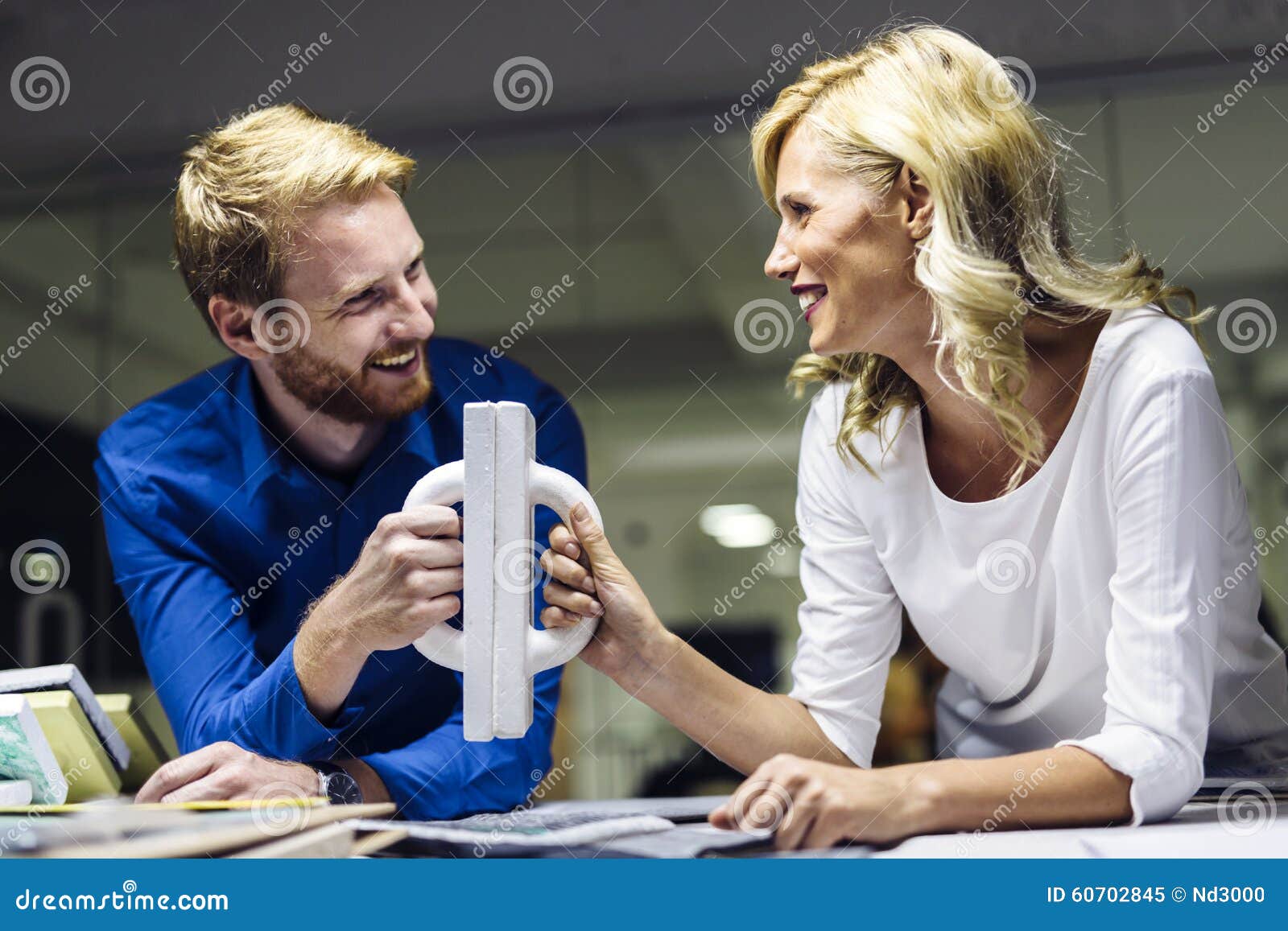 Cooperation in Achieving Mutual Goals Stock Image - Image of teamwork ...