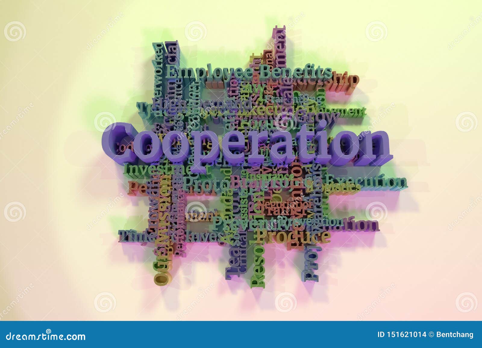 Cooperation, Business Keyword and Words Cloud. for Web Page, Graphic ...