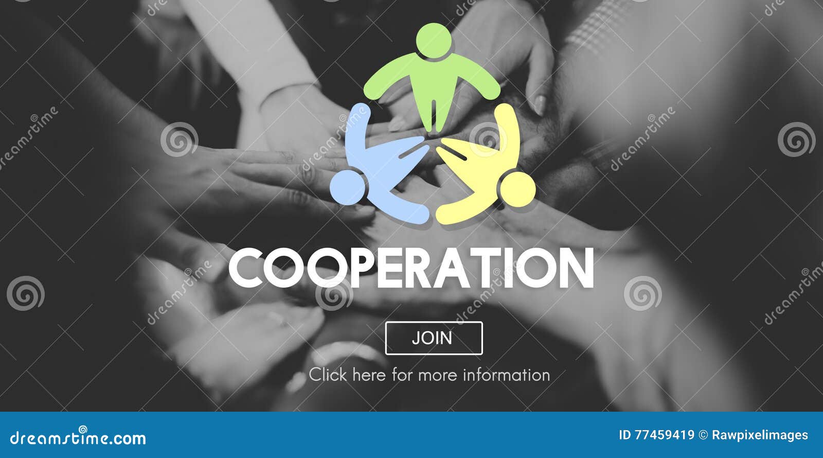 Cooperation Cooperate Collaboration Teamwork Concept Stock Image ...