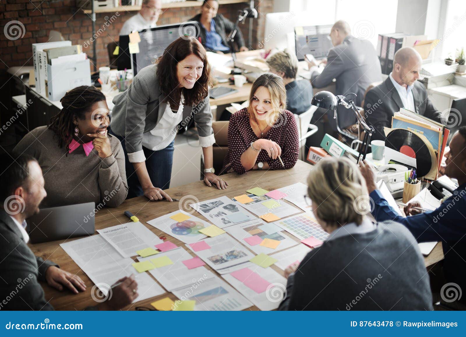 Teamwork Concept Chart With Business Elements Royalty-Free Stock ...