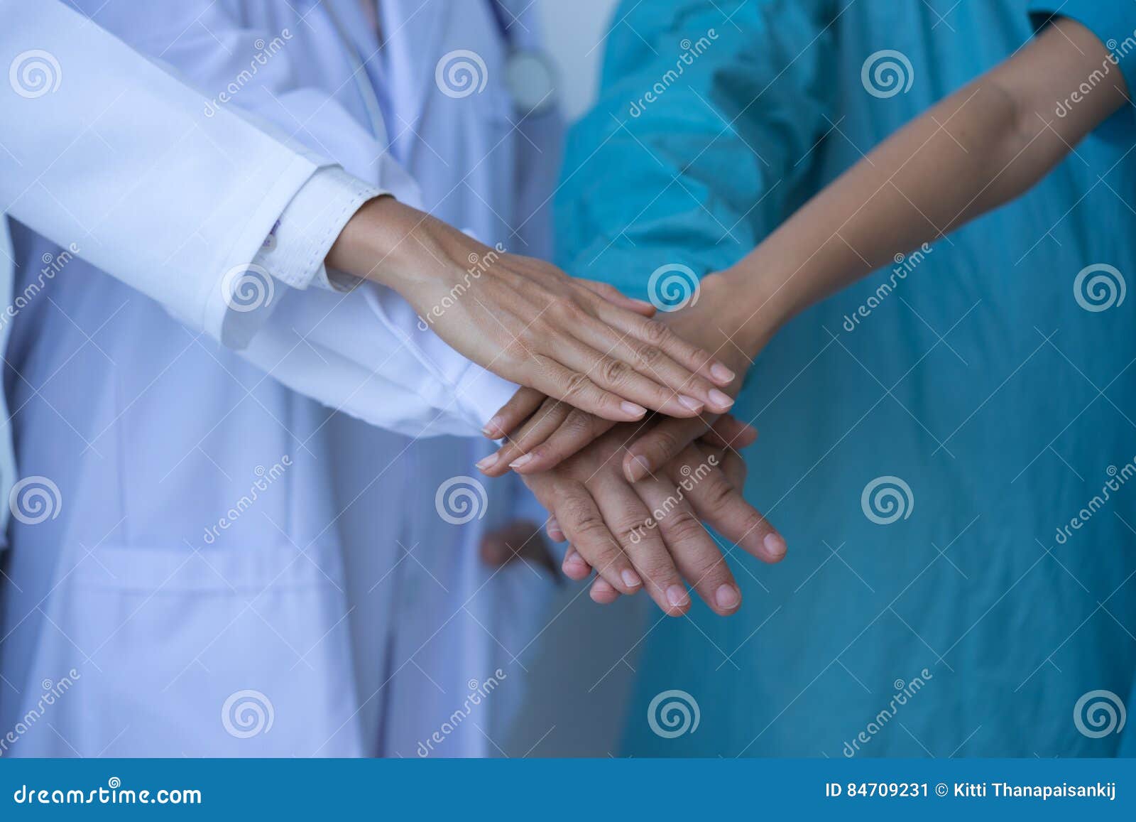 Cooperation of Doctors and Nurses in a Medical Team Stock Image - Image ...
