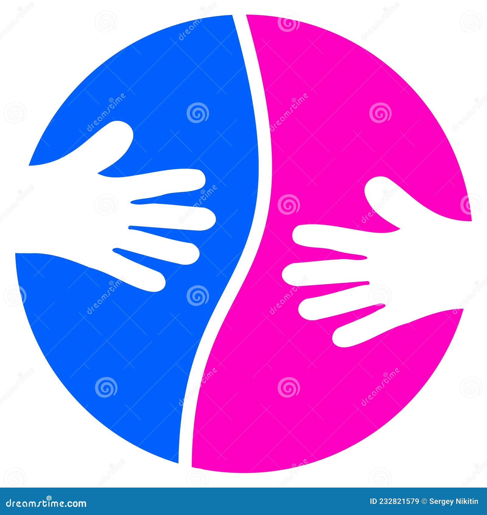 Familiarity With The Team Vector Icon. Team Work Concept Illustration ...