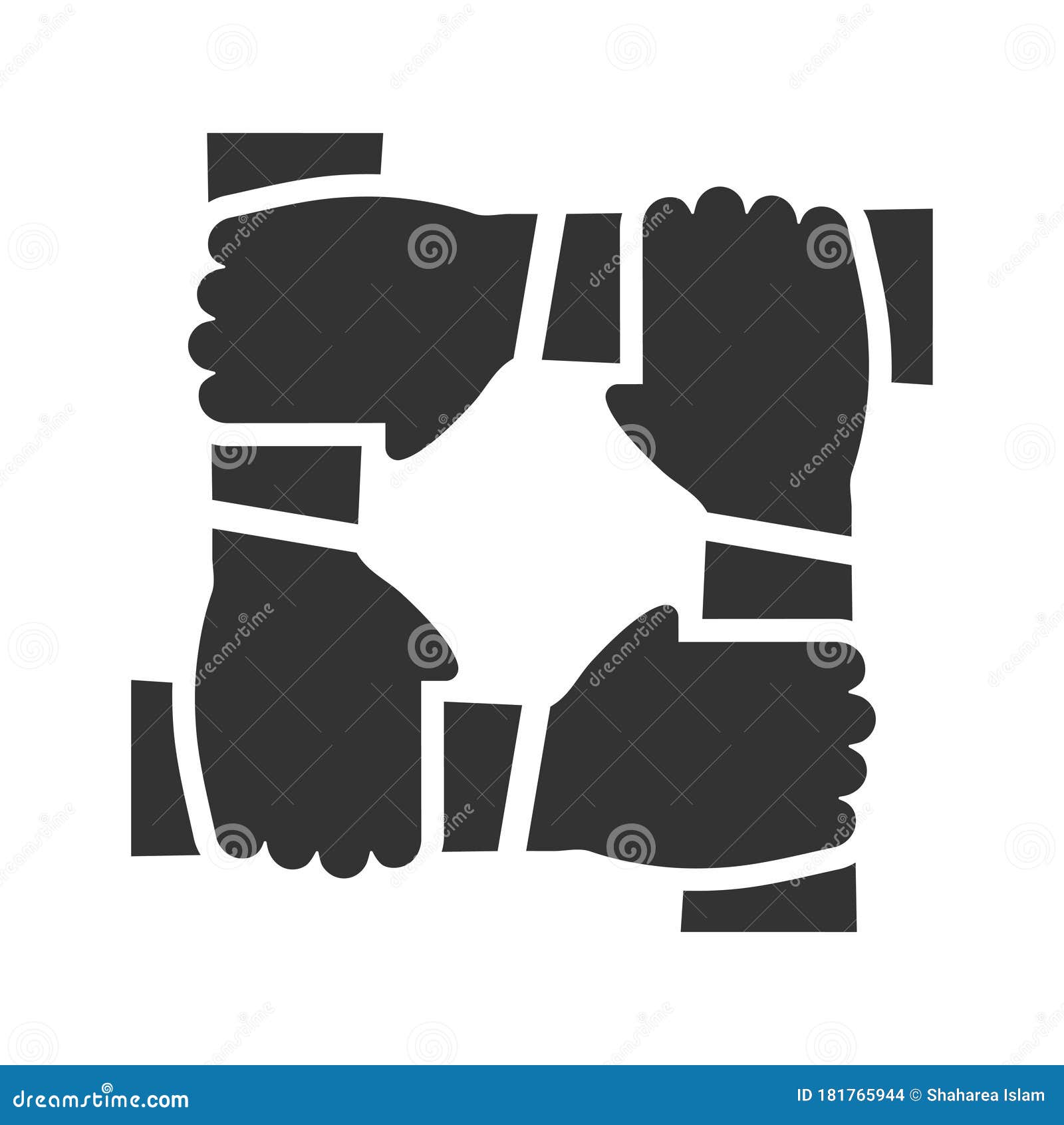 Cooperation hands icon stock vector. Illustration of graphic - 181765944