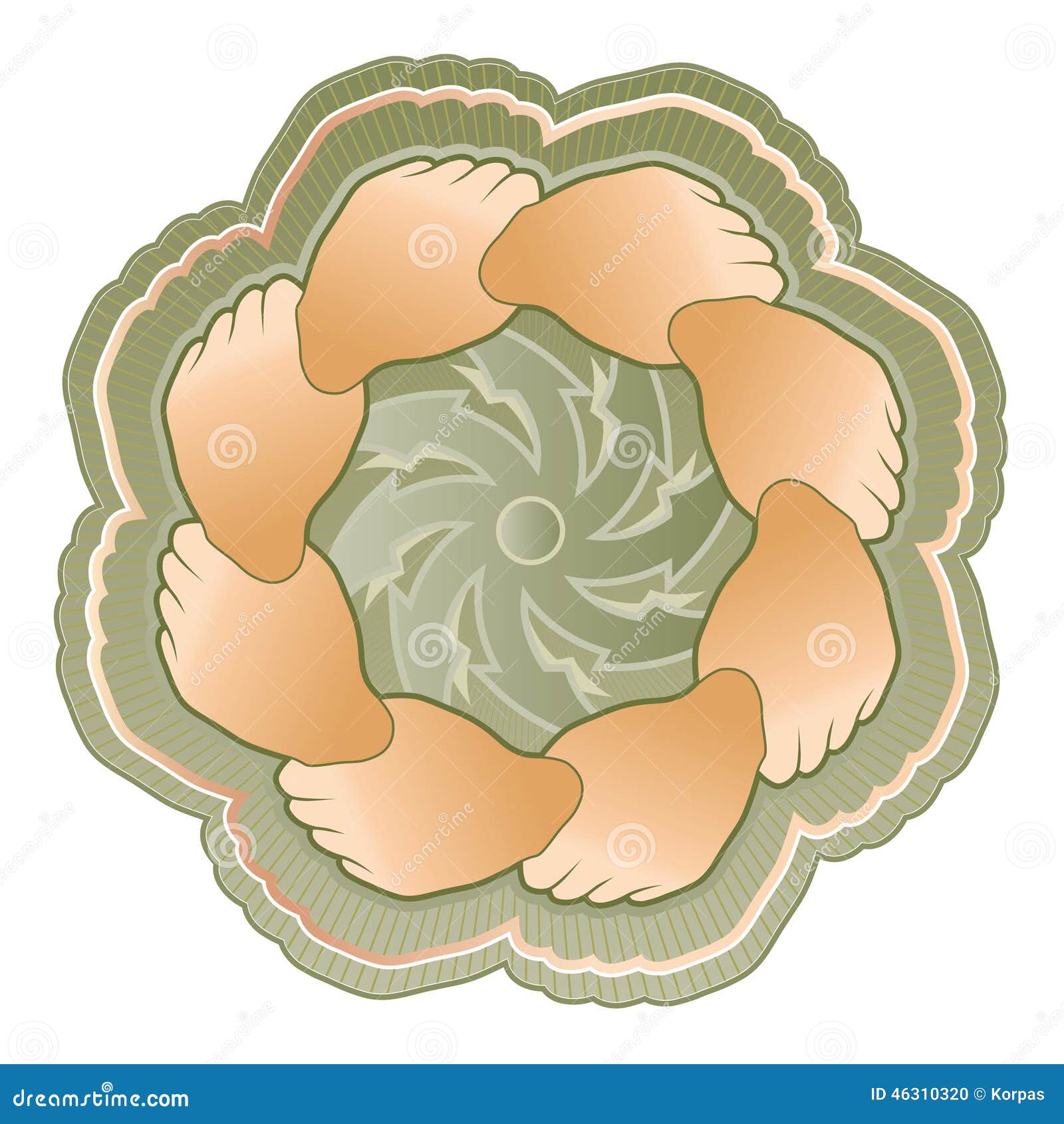 Cooperation stock vector. Illustration of togetherness - 46310320