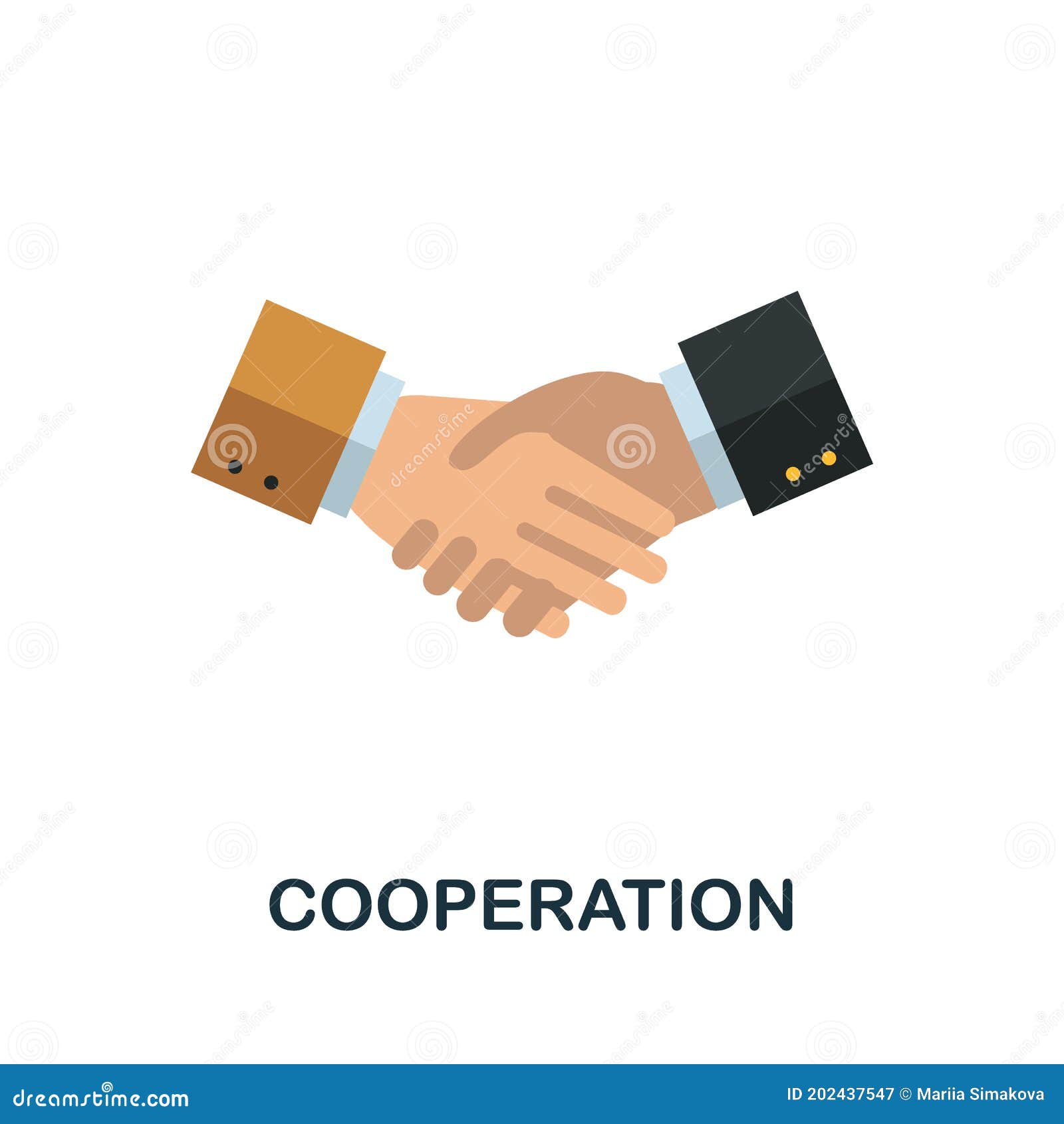 Cooperation Icon. Simple Element from Human Resources Collection ...