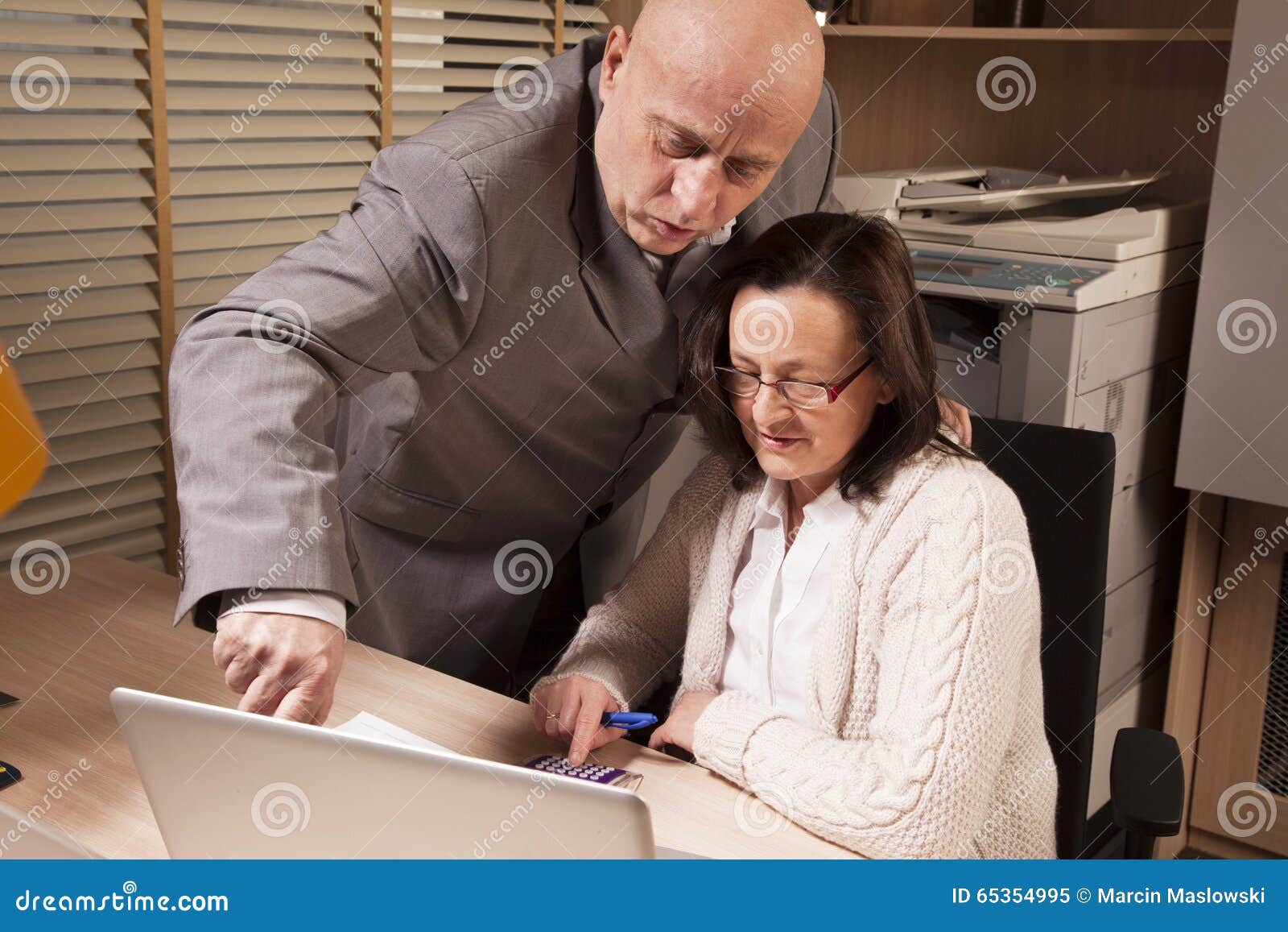 Cooperation in the office stock image. Image of office - 65354995